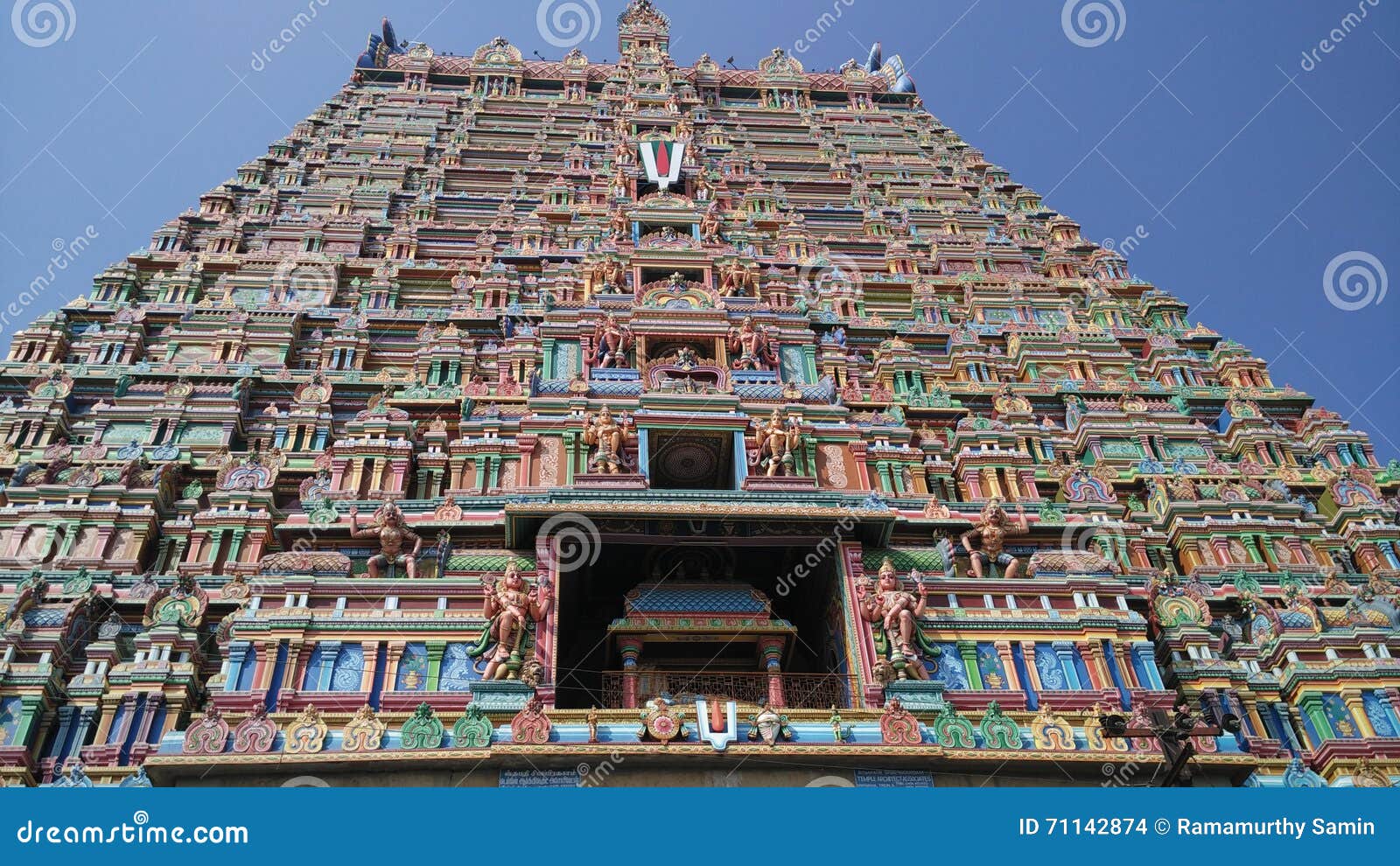 Srirangam Temple stock photo. Image of srirangam, marvel - 71142874