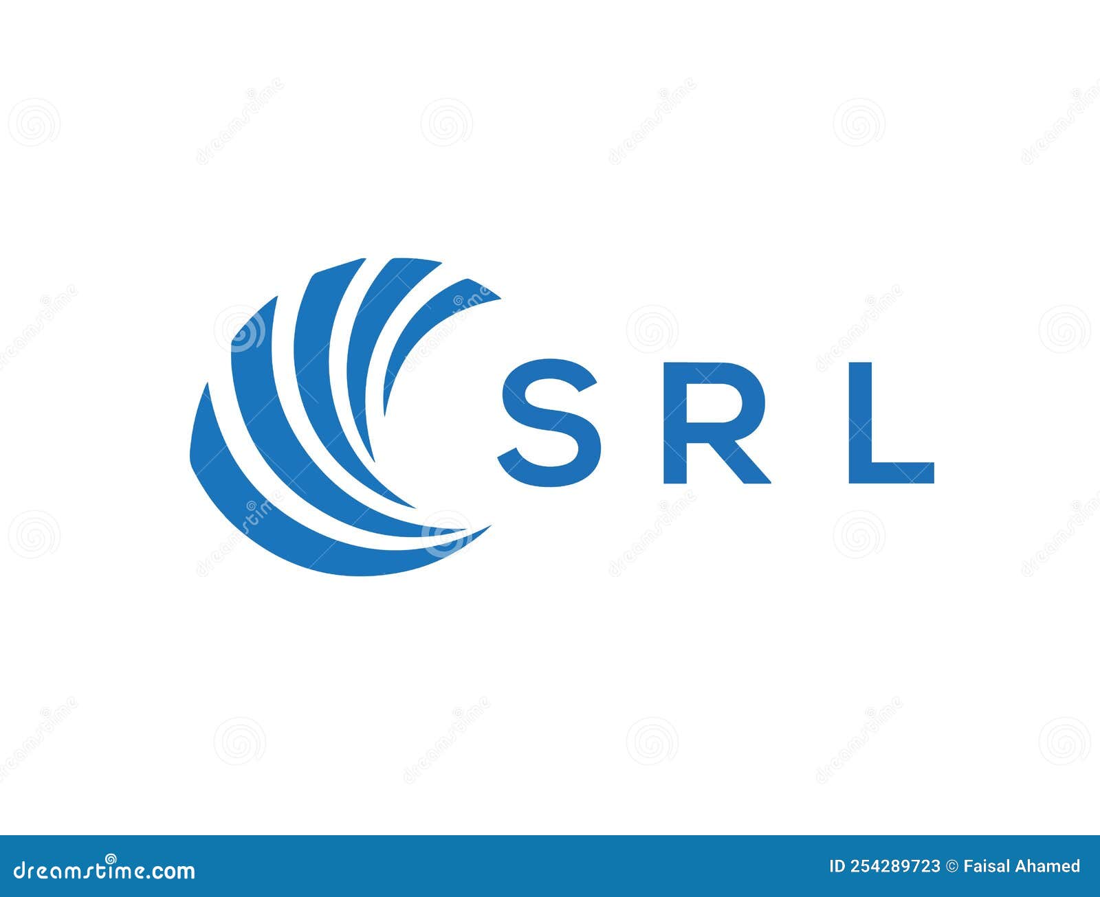 SRL Letter Logo Design on White Background. SRL Creative Circle Letter Logo Concept Stock Vector ...