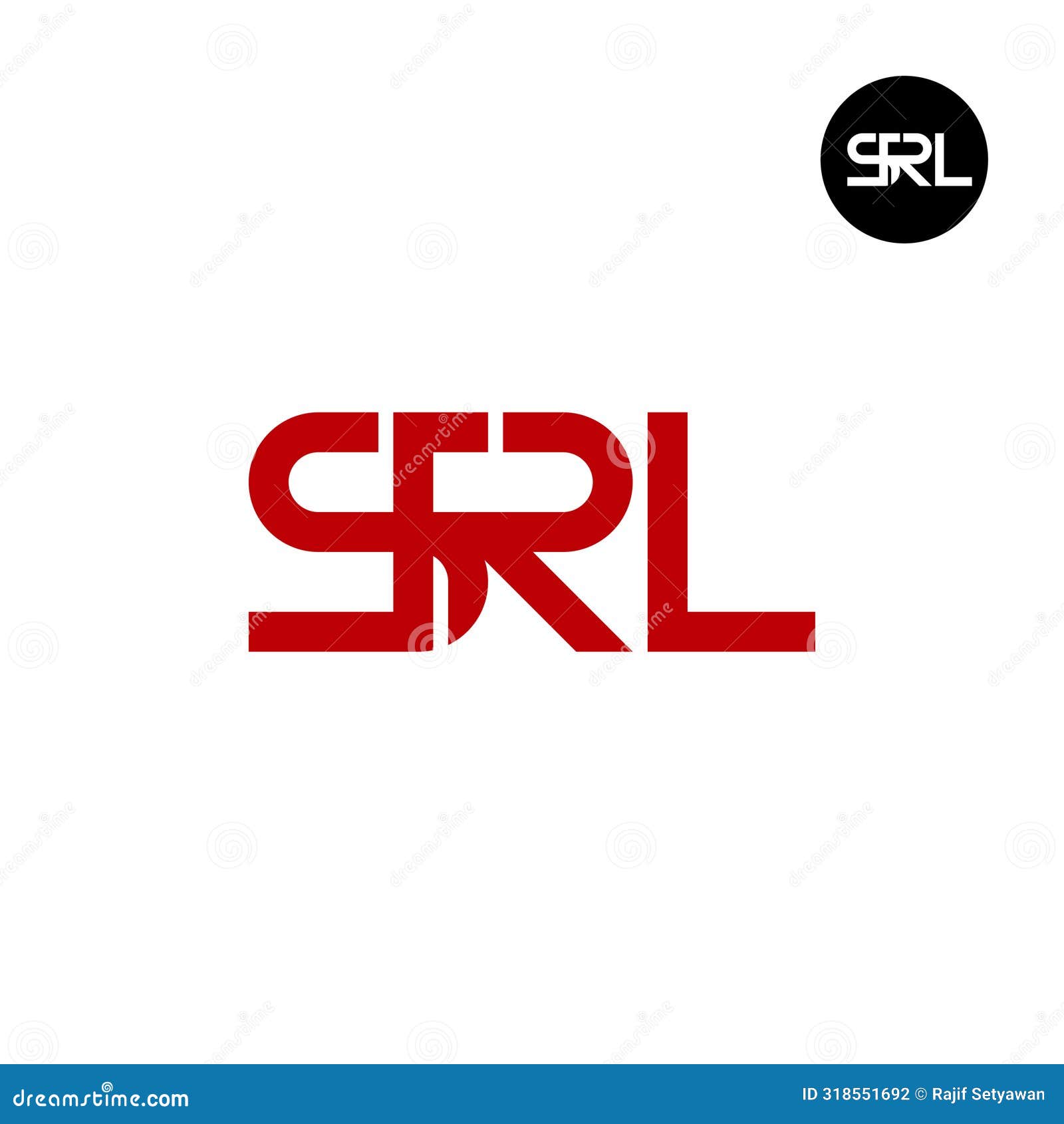 SRL Logo Letter Monogram Design Stock Illustration - Illustration of ...