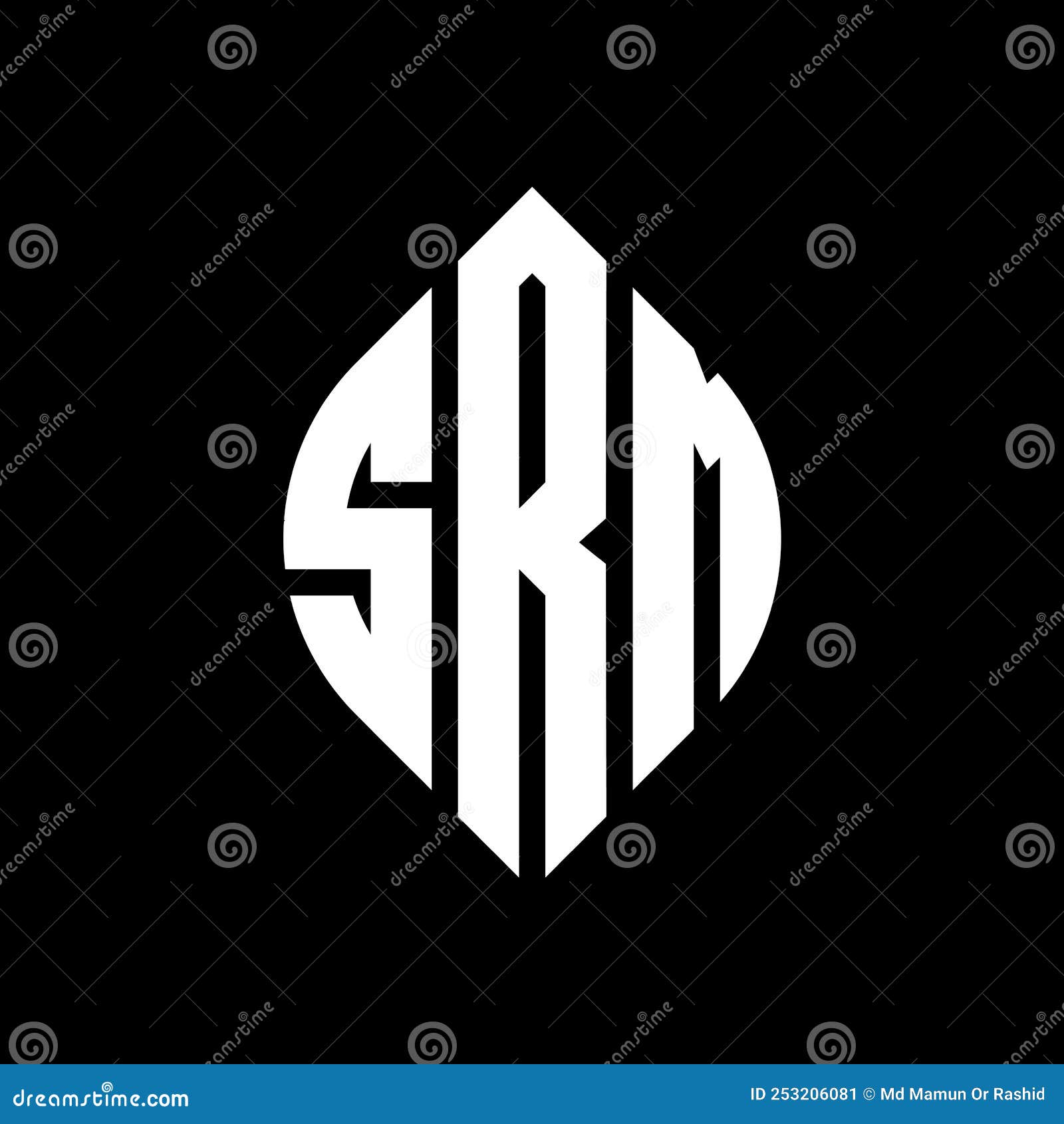 SRM Circle Letter Logo Design with Circle and Ellipse Shape. SRM ...