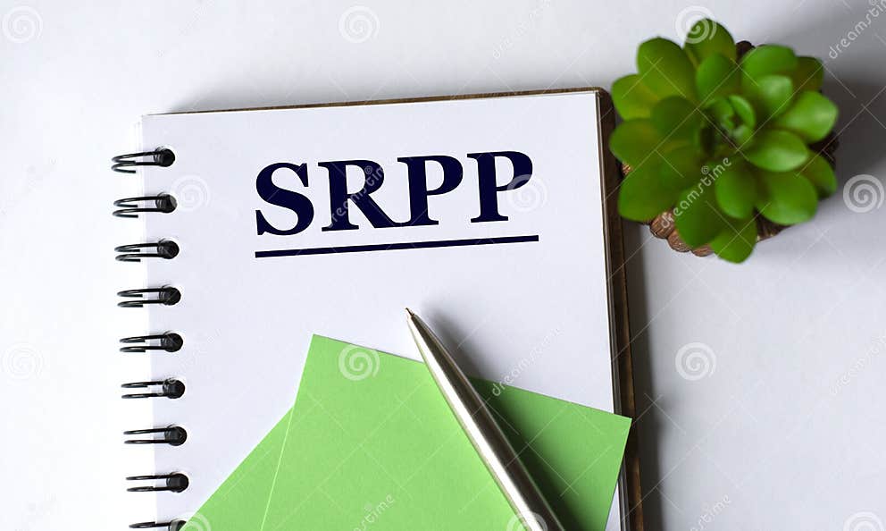 SRPP - Acronym in a Notebook with a Pen, a Green Paper and a Cactus on ...