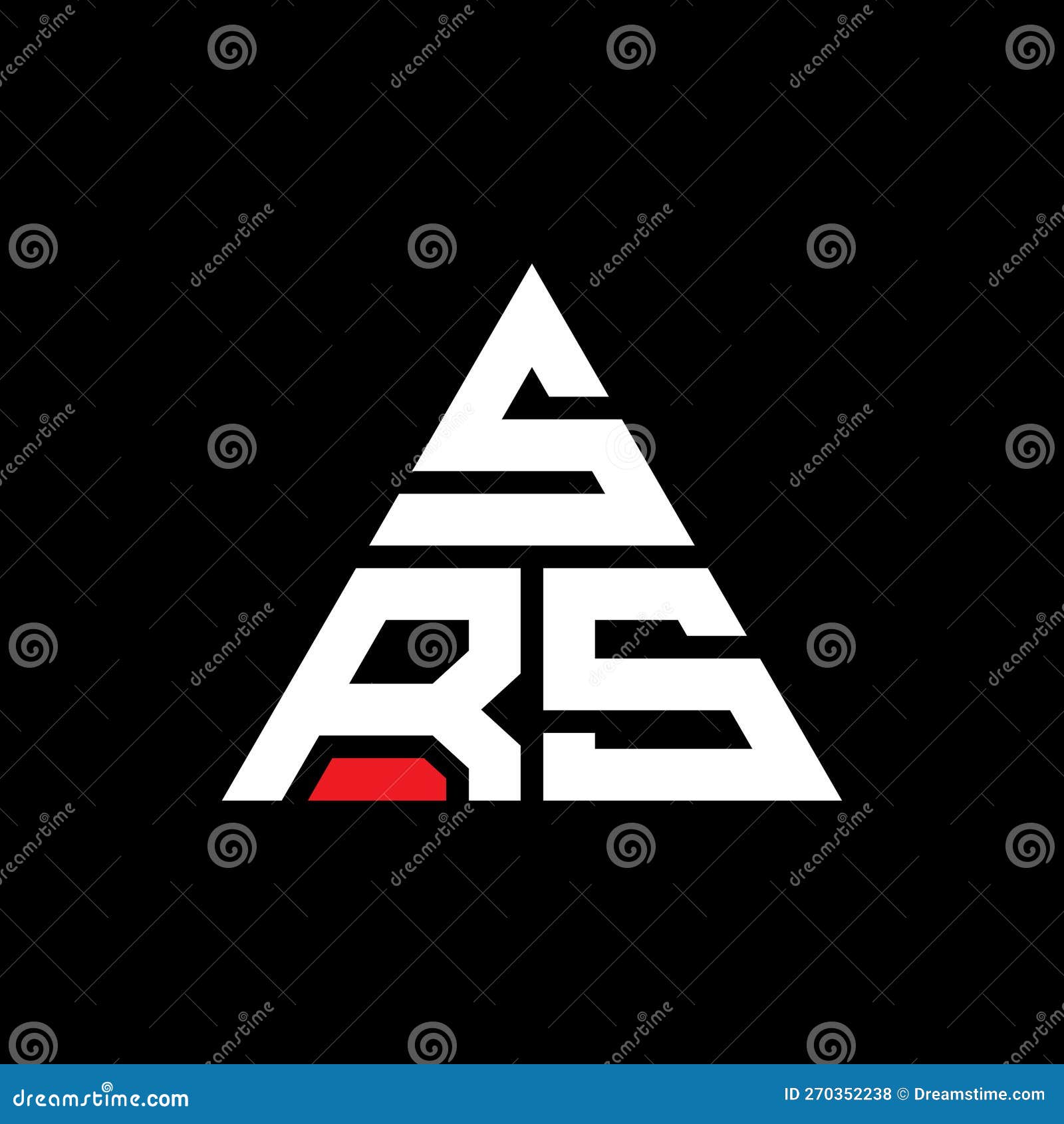 SRS Triangle Letter Logo Design with Triangle Shape. SRS Triangle Logo ...