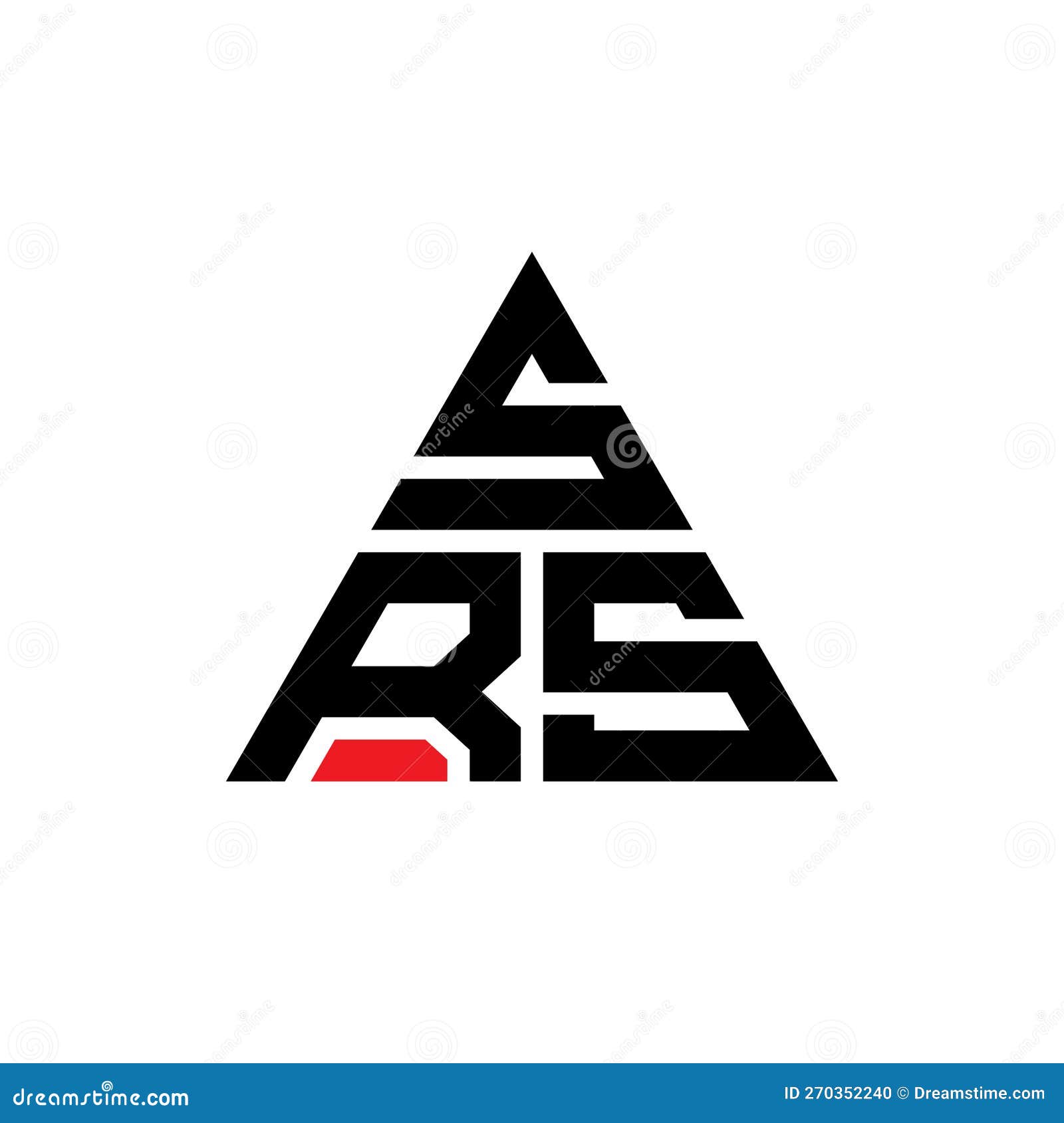 SRS Triangle Letter Logo Design with Triangle Shape. SRS Triangle Logo ...