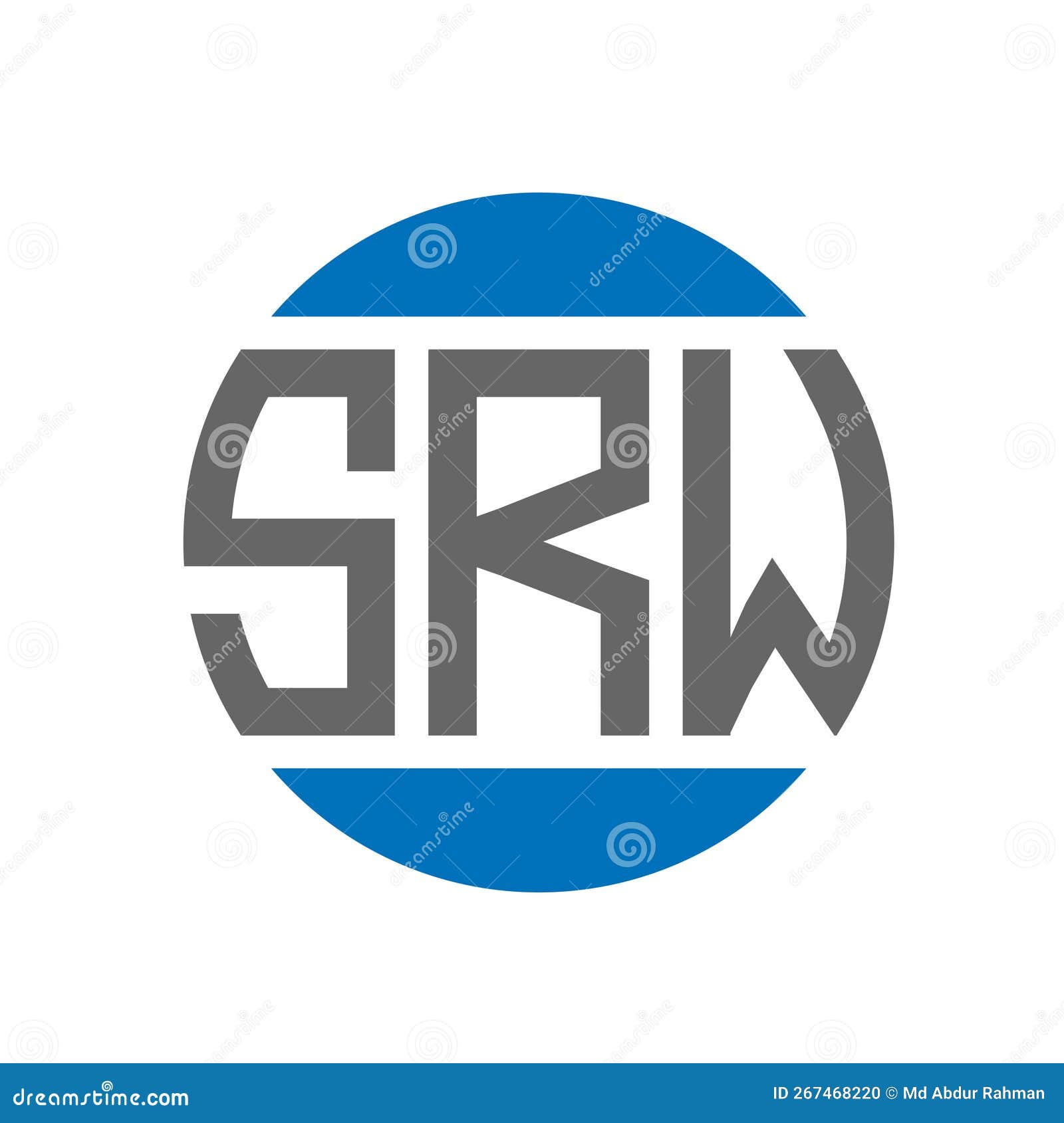 SRW Letter Logo Design on White Background. SRW Creative Initials ...