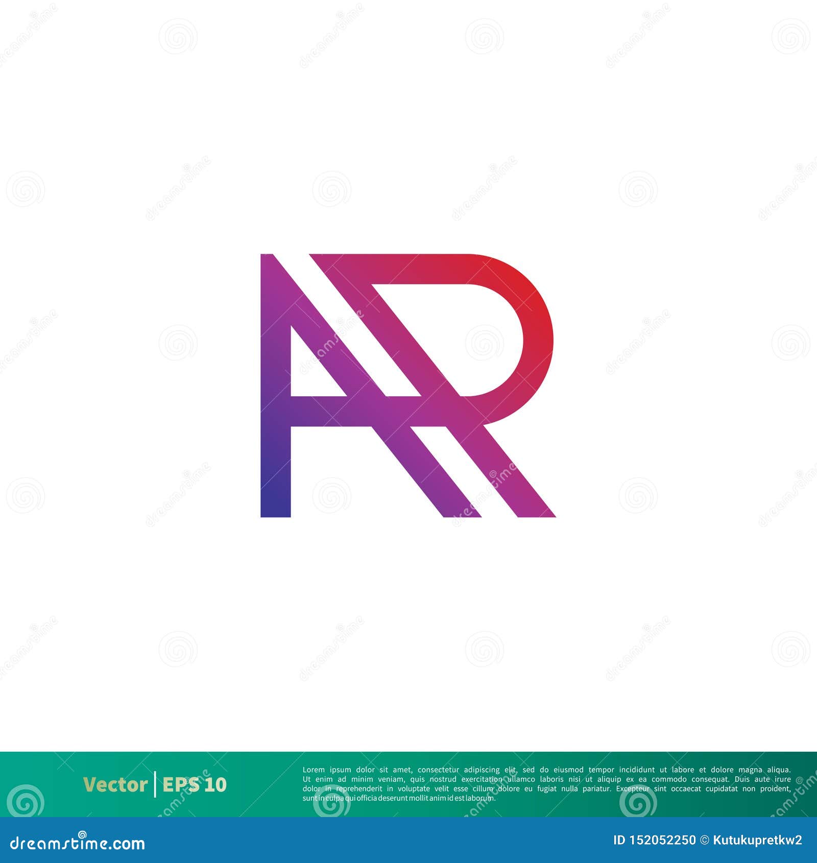 A R Letter Icon Vector Logo Template Illustration Design. Vector EPS 10 ...