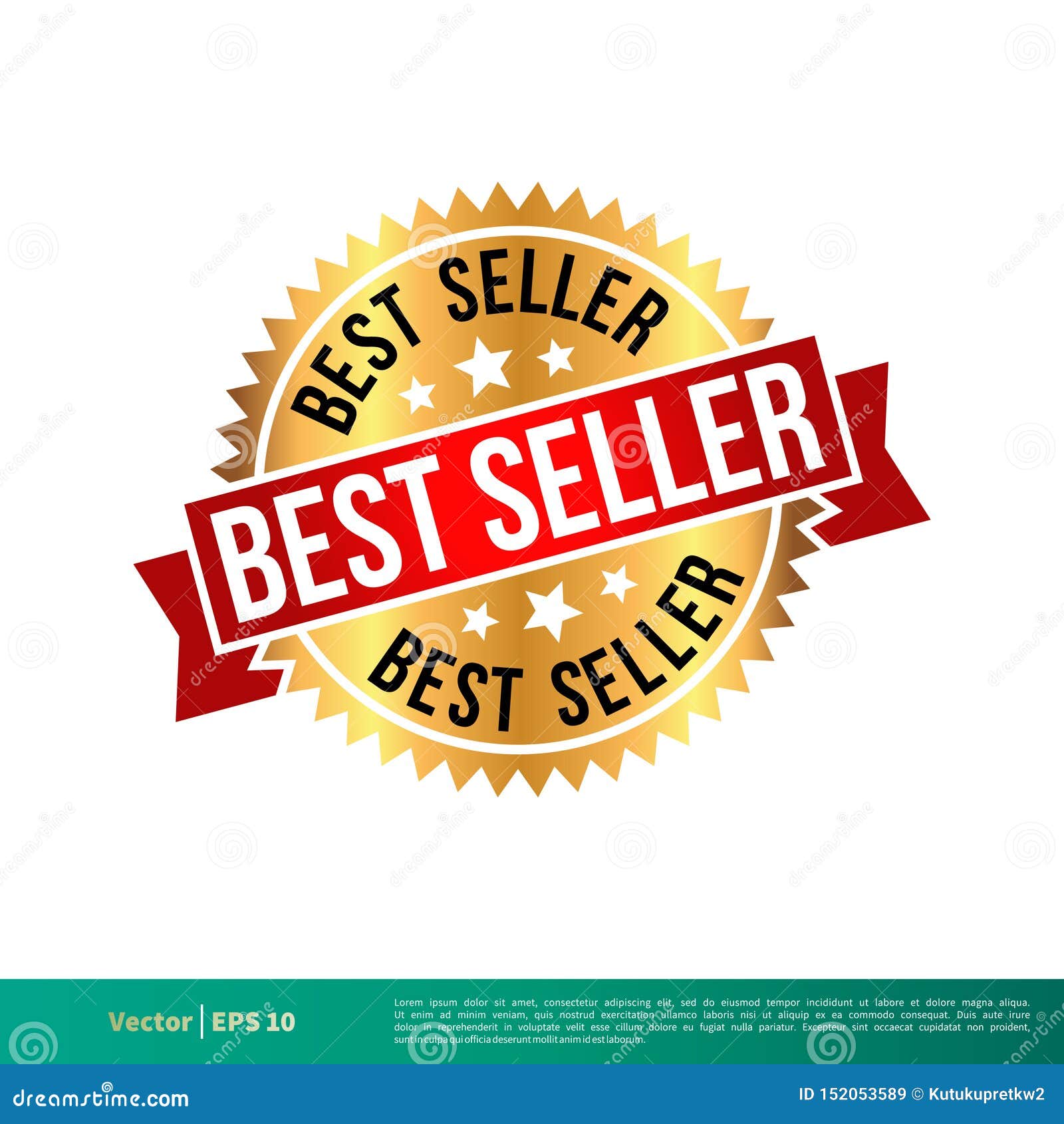 Best Seller Stamp, Seal Banner Vector Template Illustration Design ...