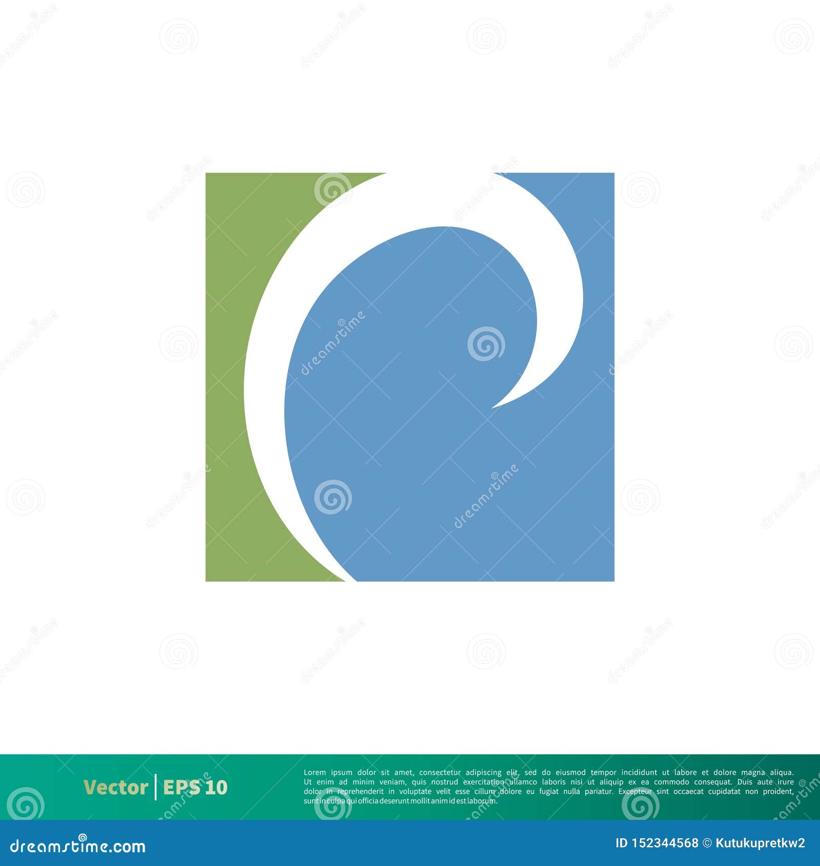 Square Water Wave Icon Vector Logo Template Illustration Design. Vector ...