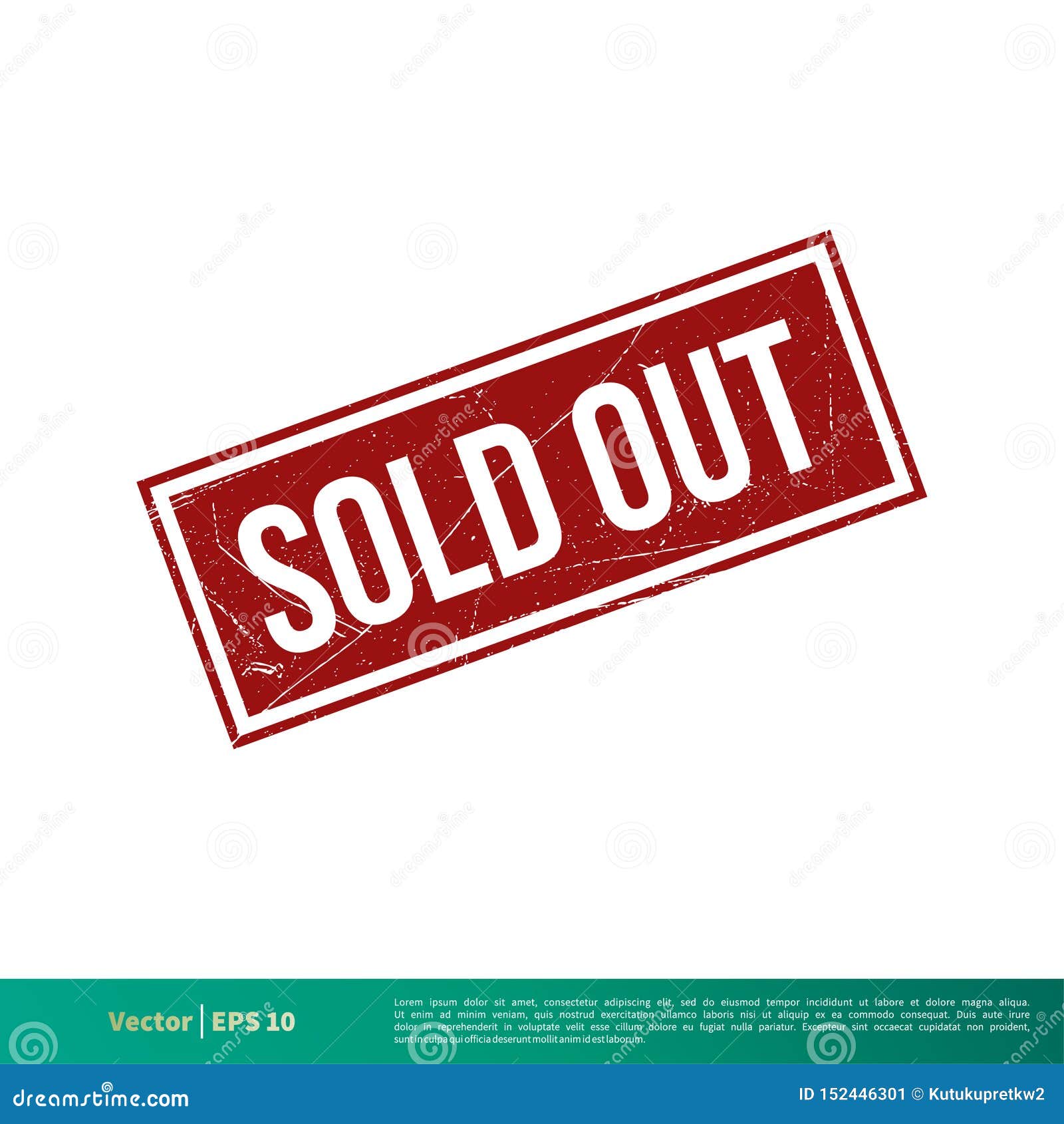Sold Out Vector Banner Template Illustration Design. Vector EPS 10 ...