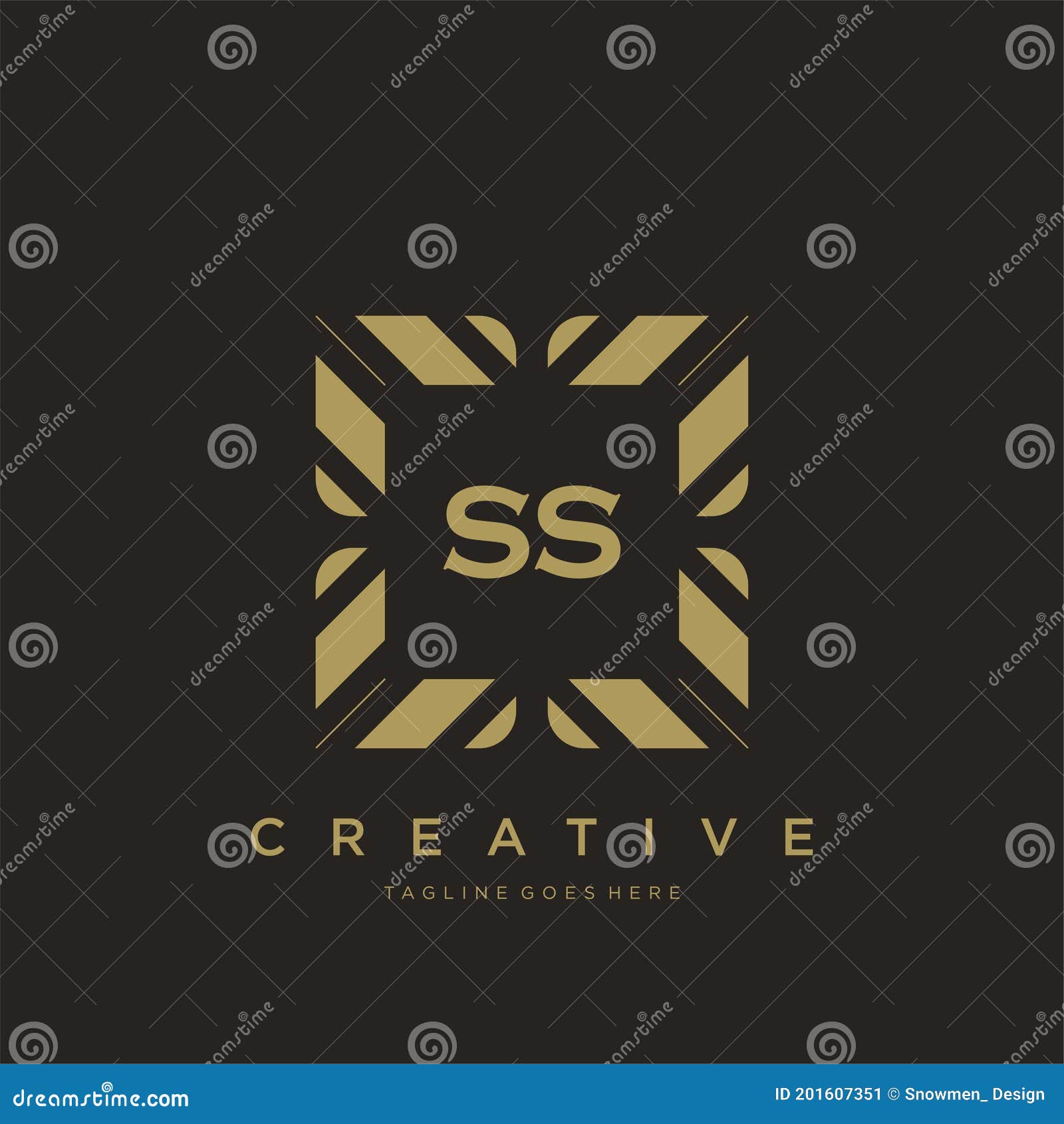 SS Initial Letter Luxury Ornament Monogram Logo Template Vector Stock ...