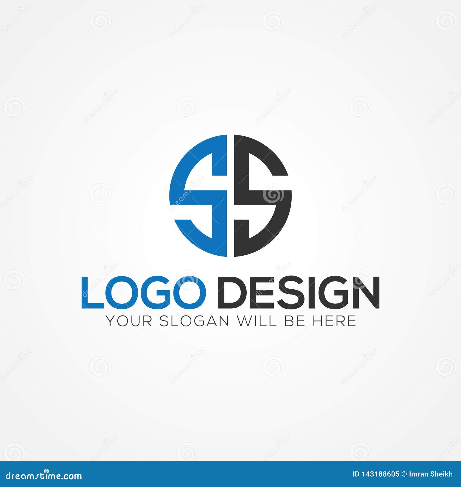 SS Letter Logo Design Template Stock Vector - Illustration of brand ...