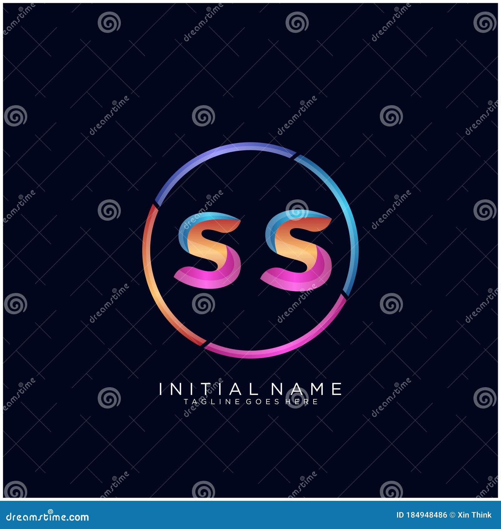 SS Letter Logo Icon Design Template Elements Stock Vector ...
