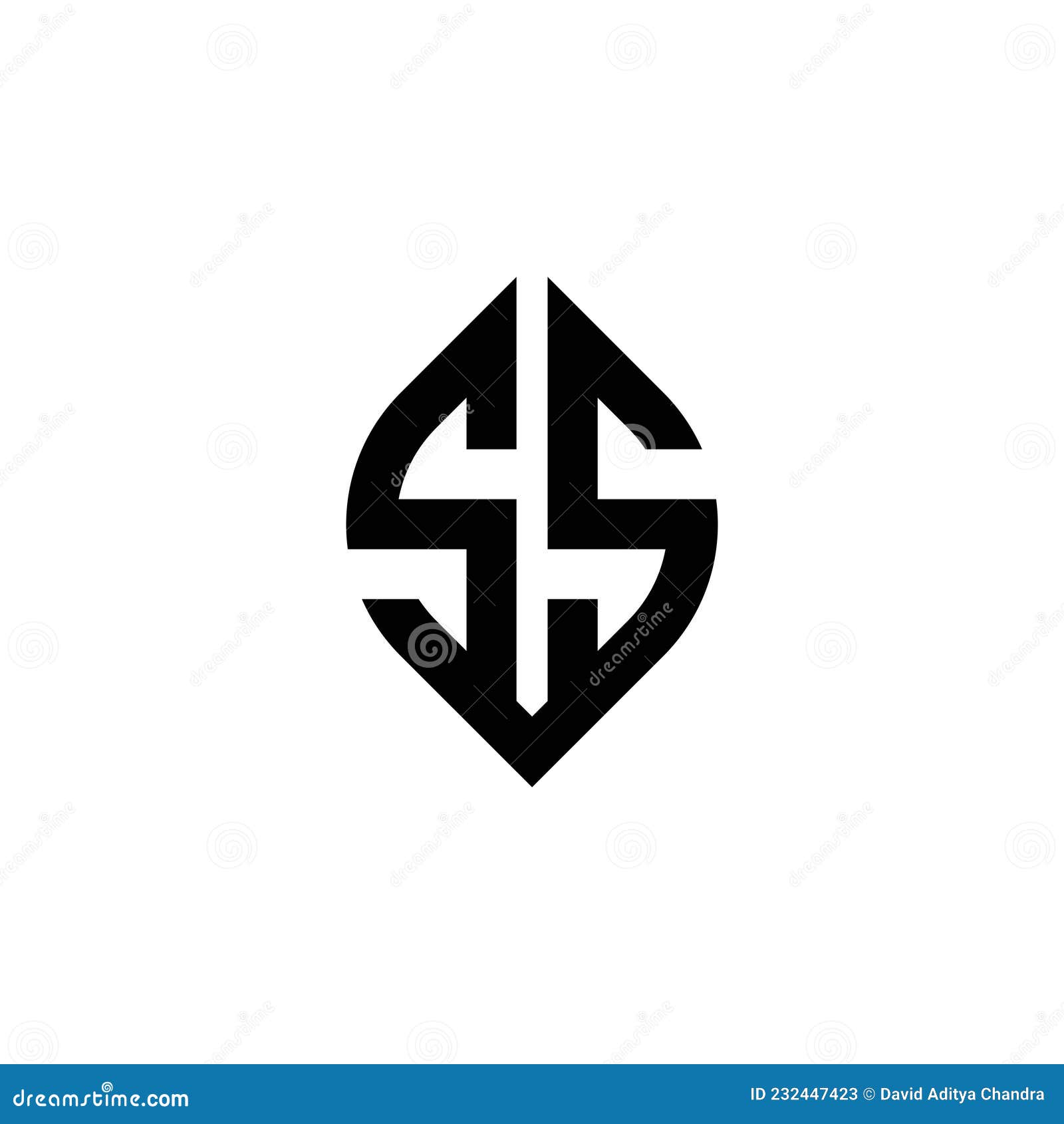 SS Logo Monogram Geometric Shape Style Stock Vector - Illustration of ...