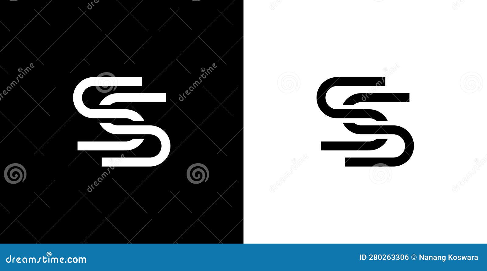 SS Logo, SS Monogram, Initial SS Logo, Letter SS Logo, Icon, Vector ...