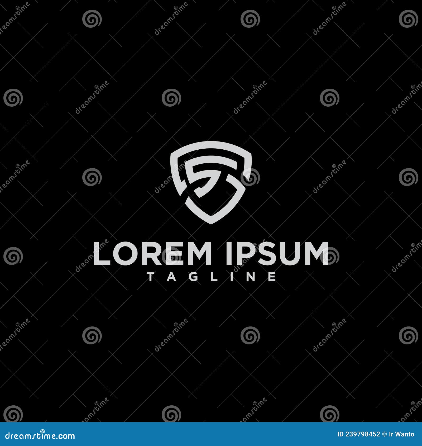 Ss shield logo design stock vector. Illustration of design - 239798452