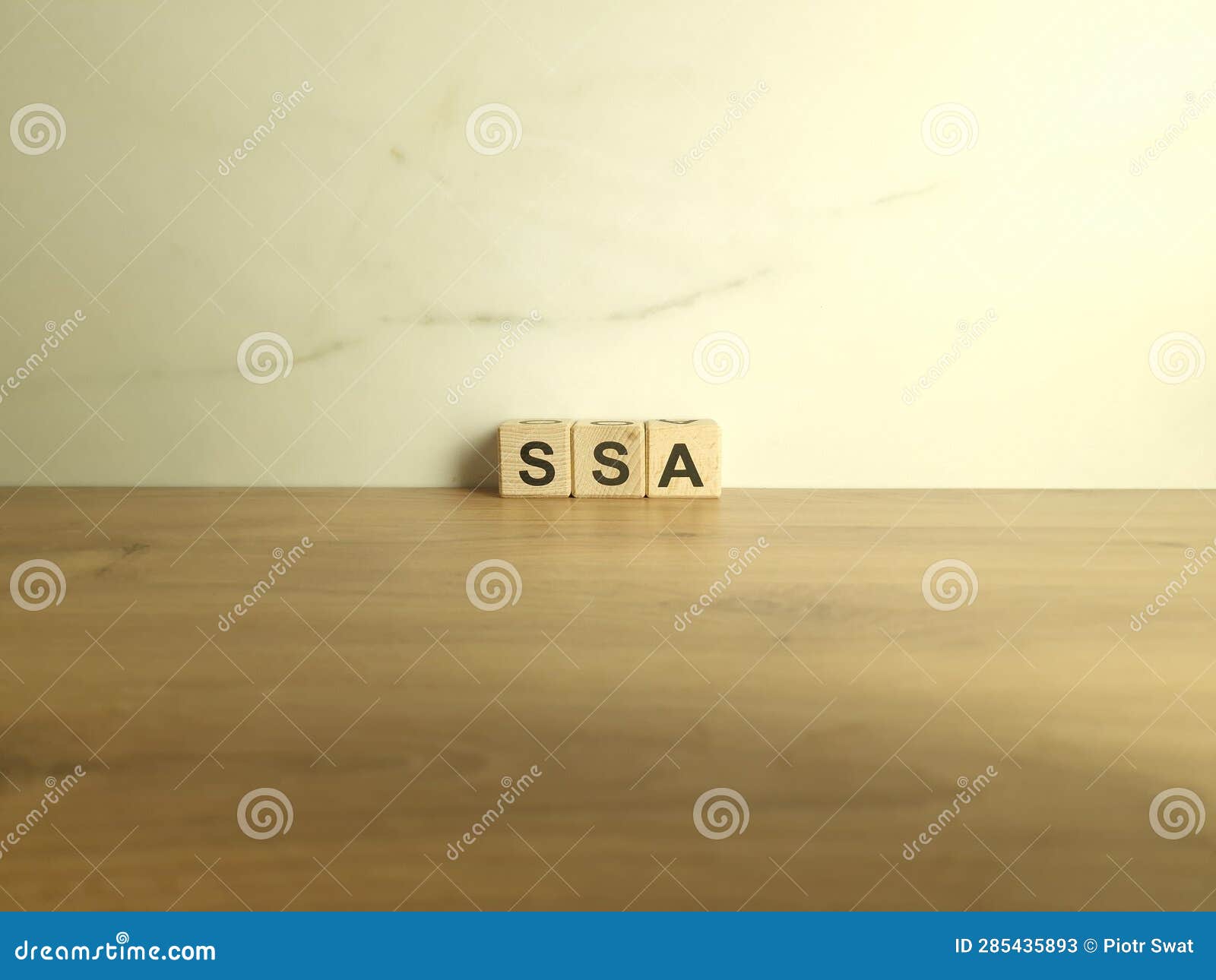 SSA Abbreviation from Wooden Blocks Stock Image - Image of wooden ...