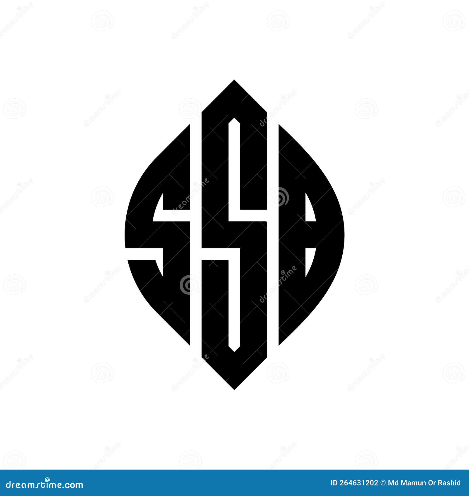 SSB Circle Letter Logo Design with Circle and Ellipse Shape. SSB ...