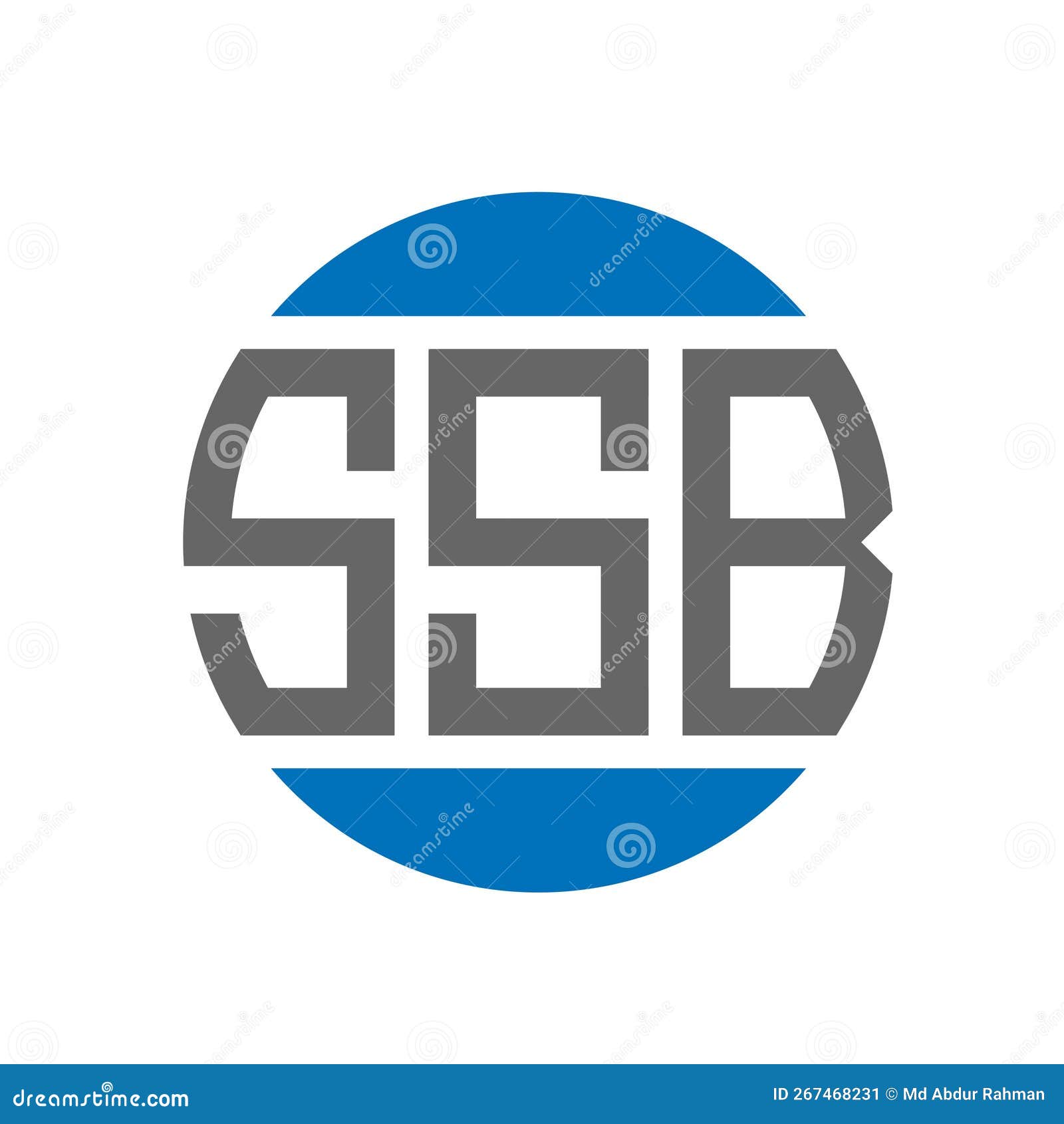 SSB Letter Logo Design on White Background. SSB Creative Initials ...