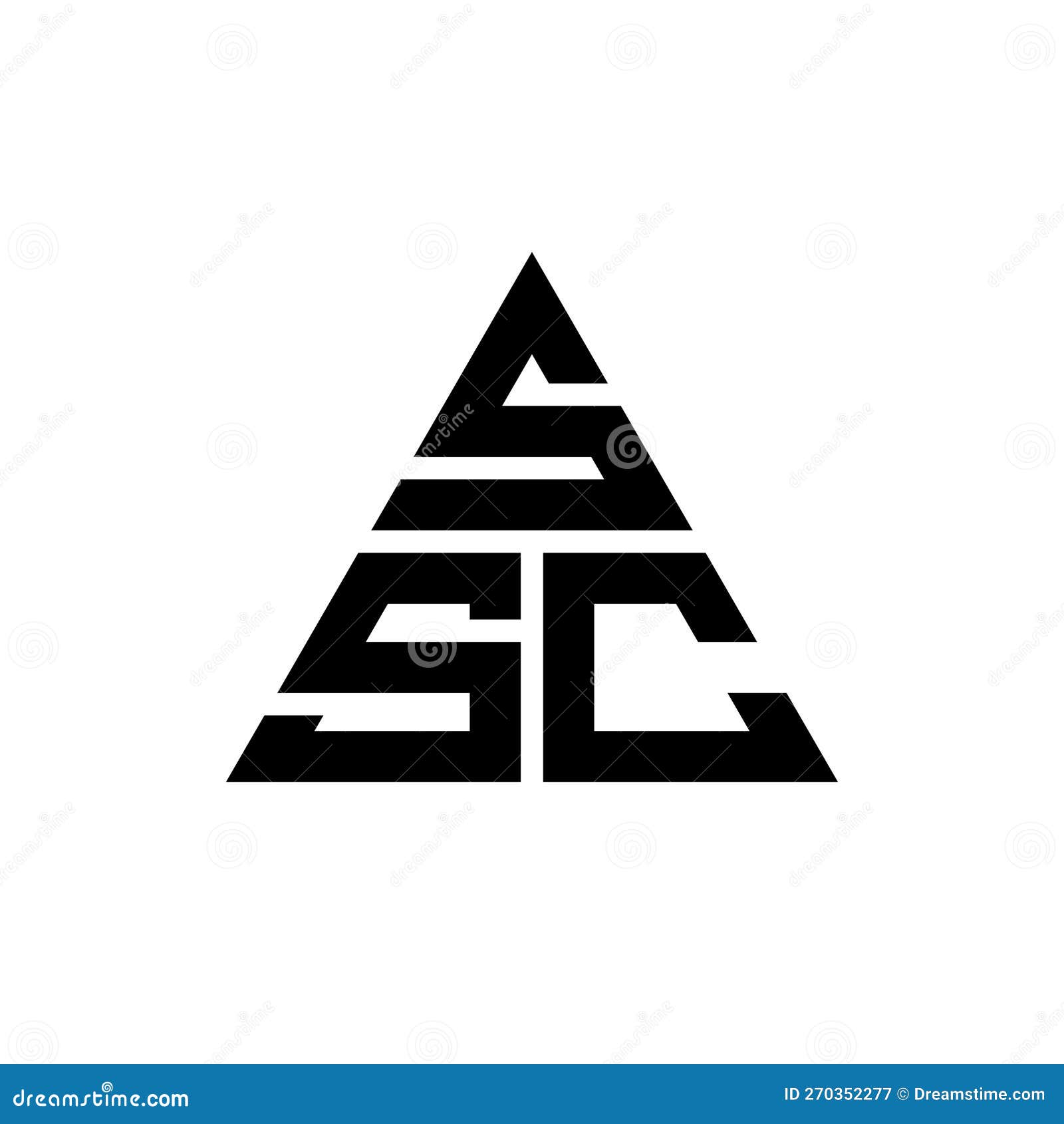 SSC Triangle Letter Logo Design with Triangle Shape. SSC Triangle Logo ...