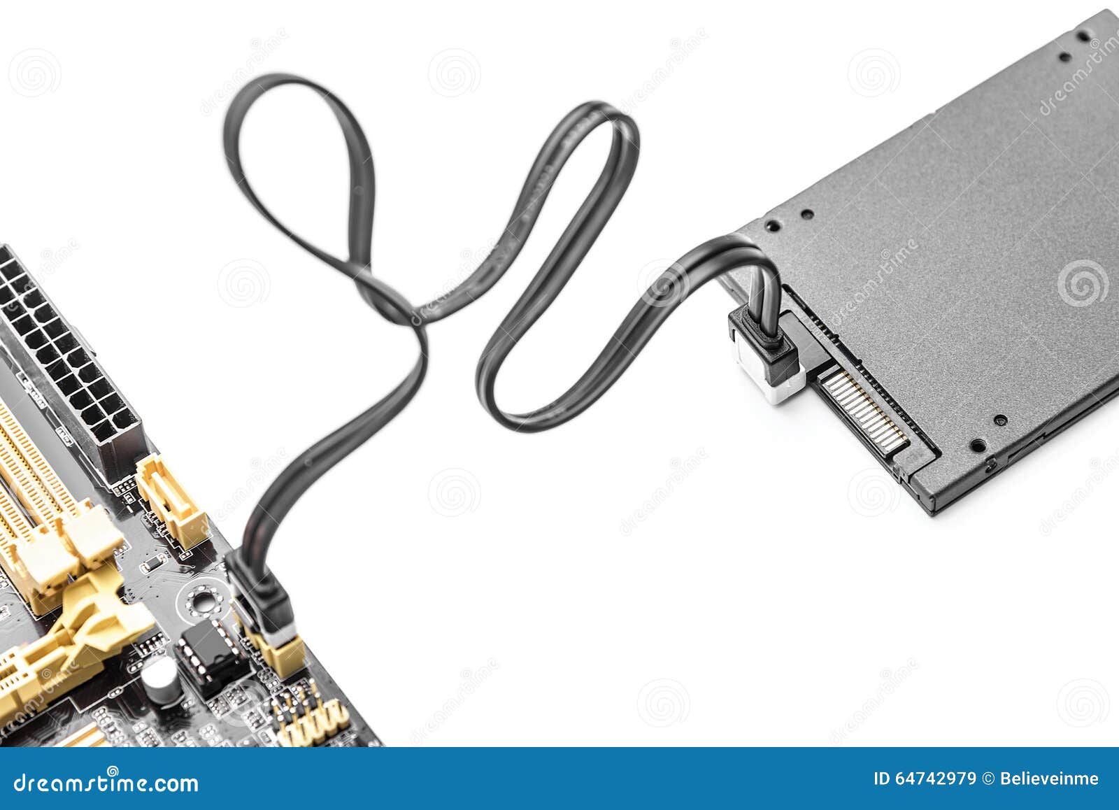 SSD drive isolated stock image. Image of cooper, computers - 64742979