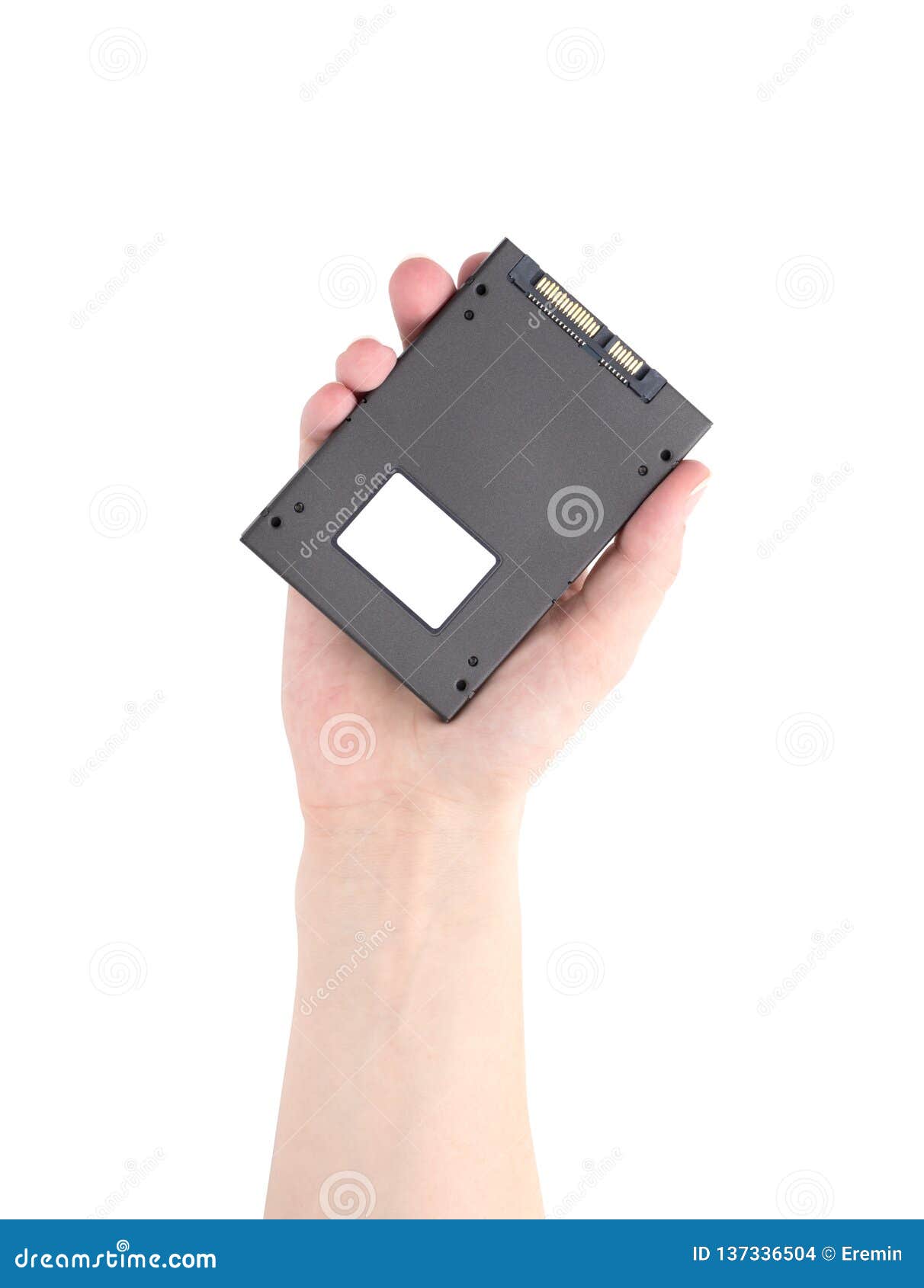 SSD Drive Isolated on White Background. Stock Photo - Image of industry ...