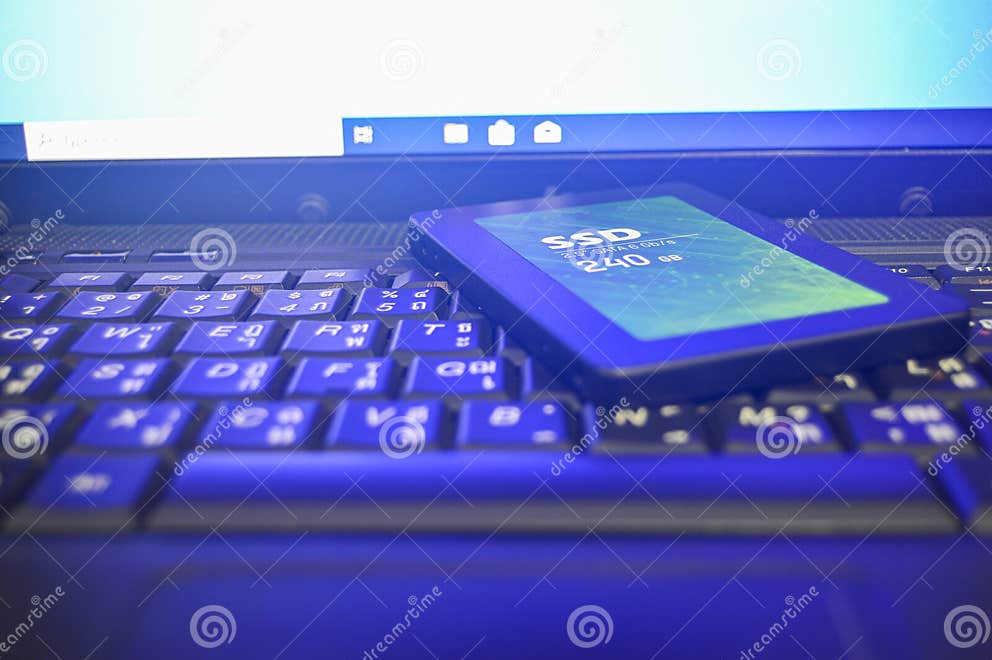 SSD Drives are Very Popular these Days, SSD are Placed on Laptops Stock ...