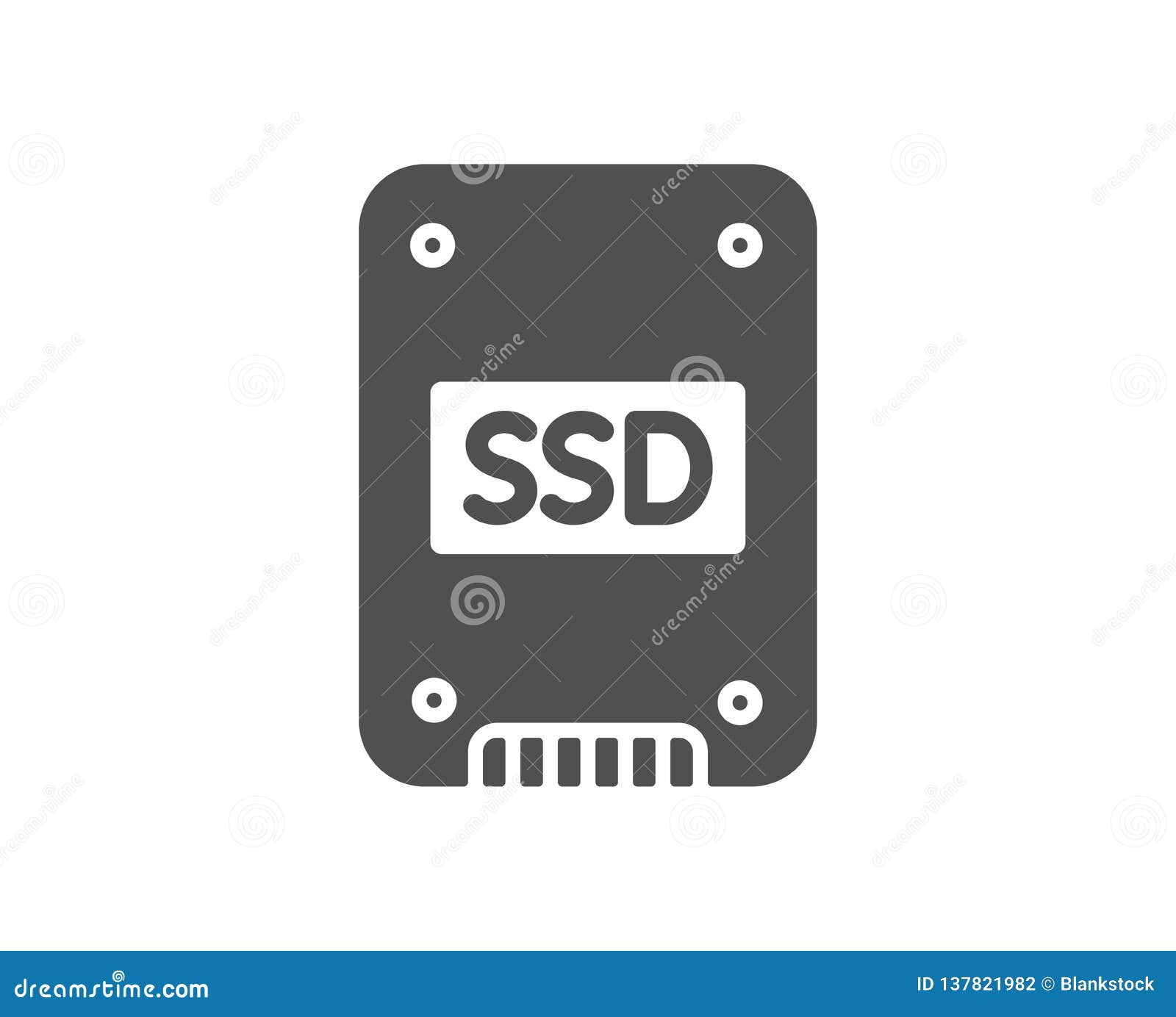 SSD Icon. Solid-state Drive Sign. Vector Stock Vector - Illustration of ...