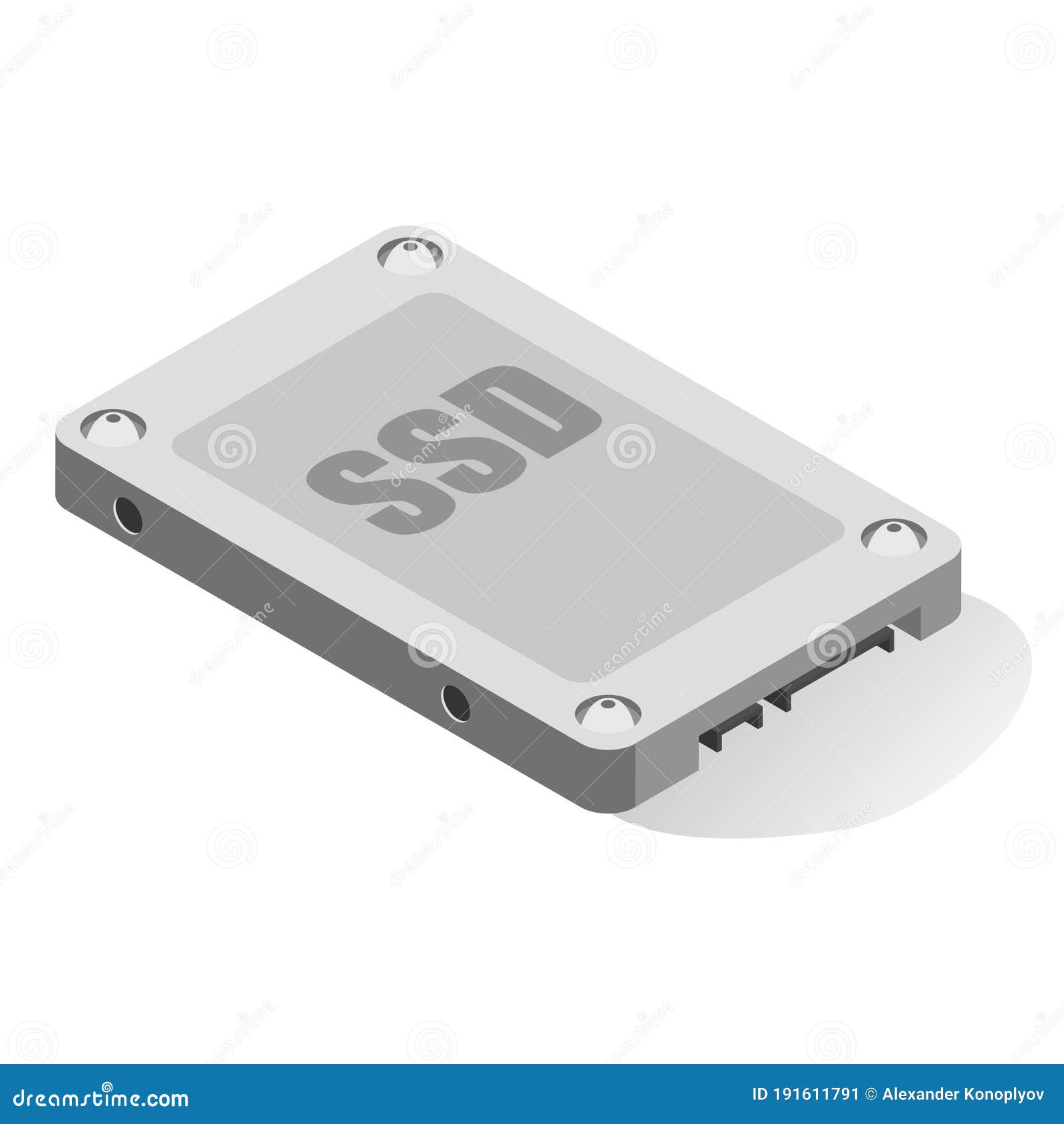 SSD Icon, Solid State Drive Storage Device Stock Vector - Illustration ...