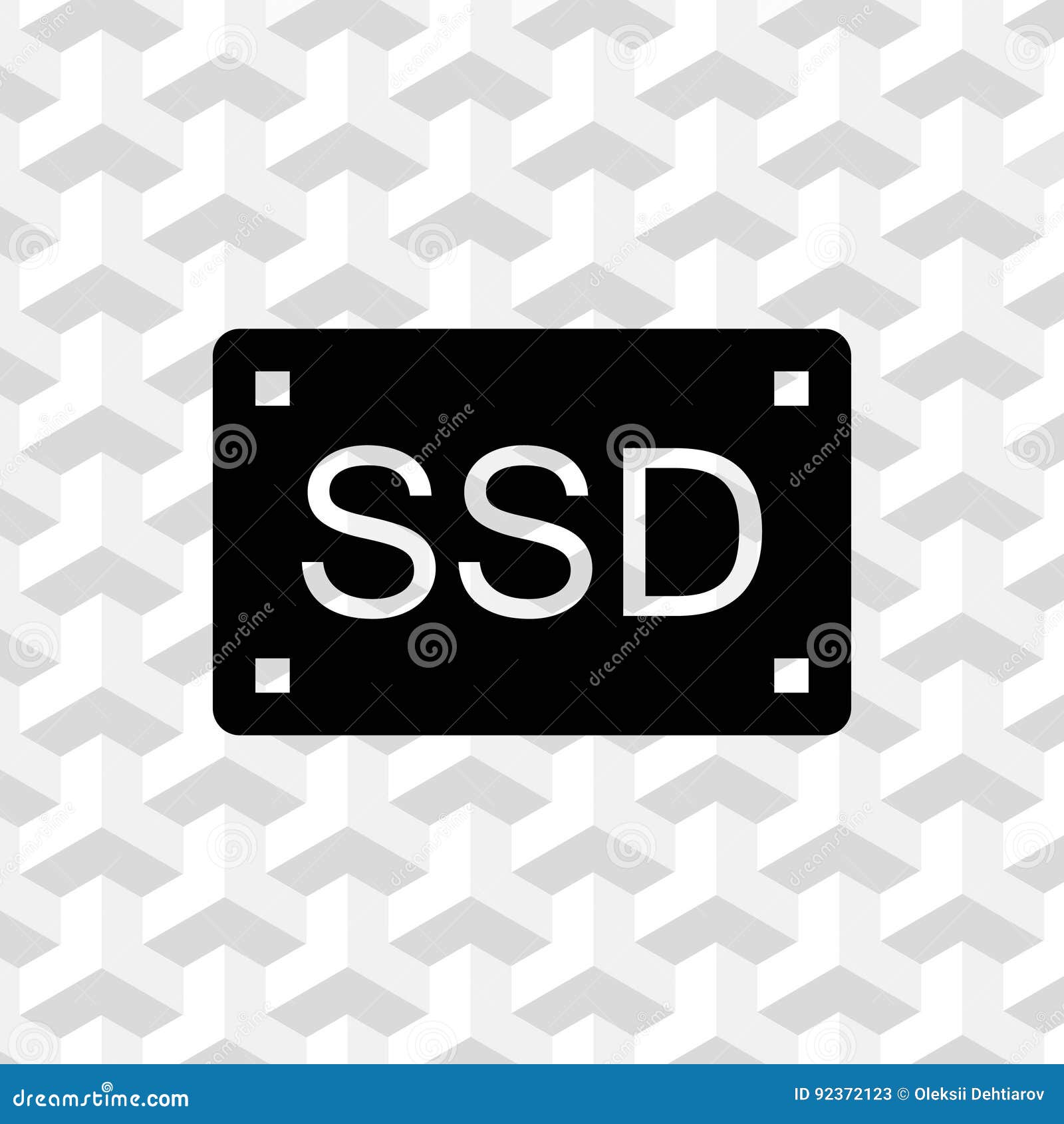 Ssd Icon Stock Vector Illustration Flat Design Stock Vector ...