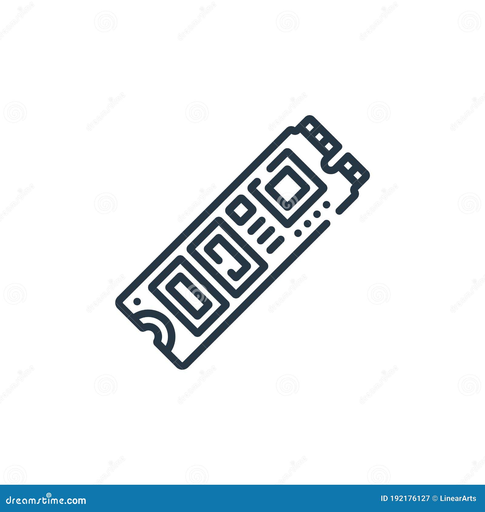 Ssd Icon Vector from Hardware Concept. Thin Line Illustration of Ssd ...
