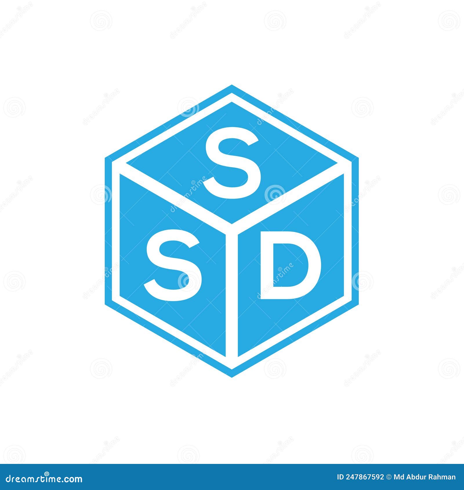 SSd Letter Logo Design on Black Background. SSd Creative Initials ...