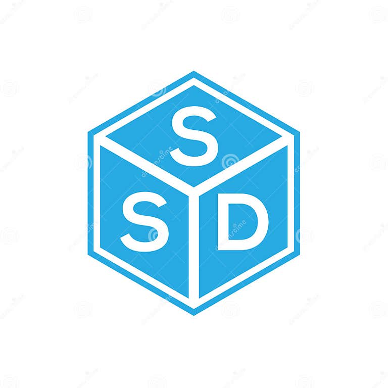 SSd Letter Logo Design on Black Background. SSd Creative Initials ...