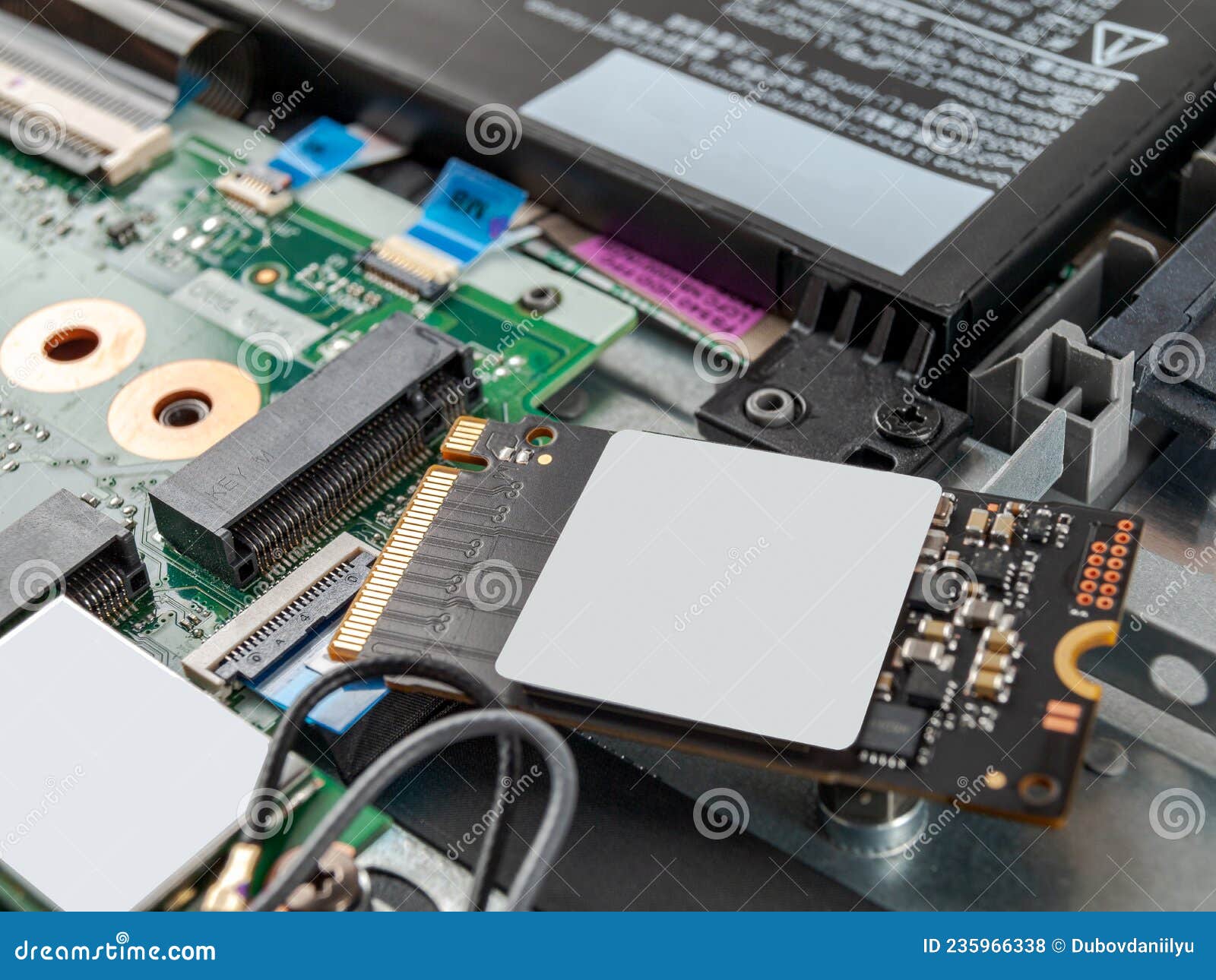 Ssd Solid-state Data Drive, NVME, in a Laptop, Modern Fast Disk for a ...