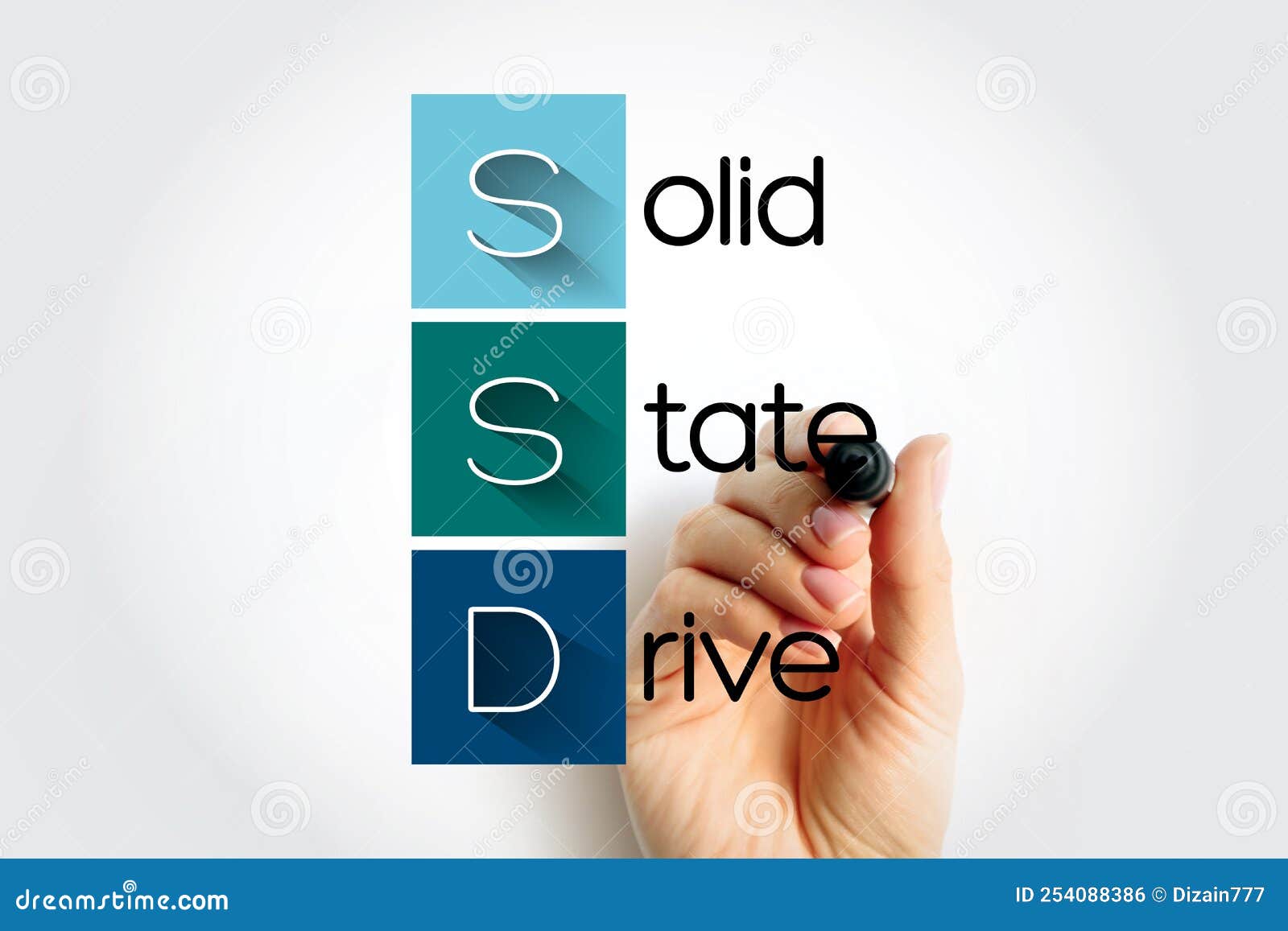 SSD Solid State Drive - Solid-state Storage Device that Uses Integrated ...