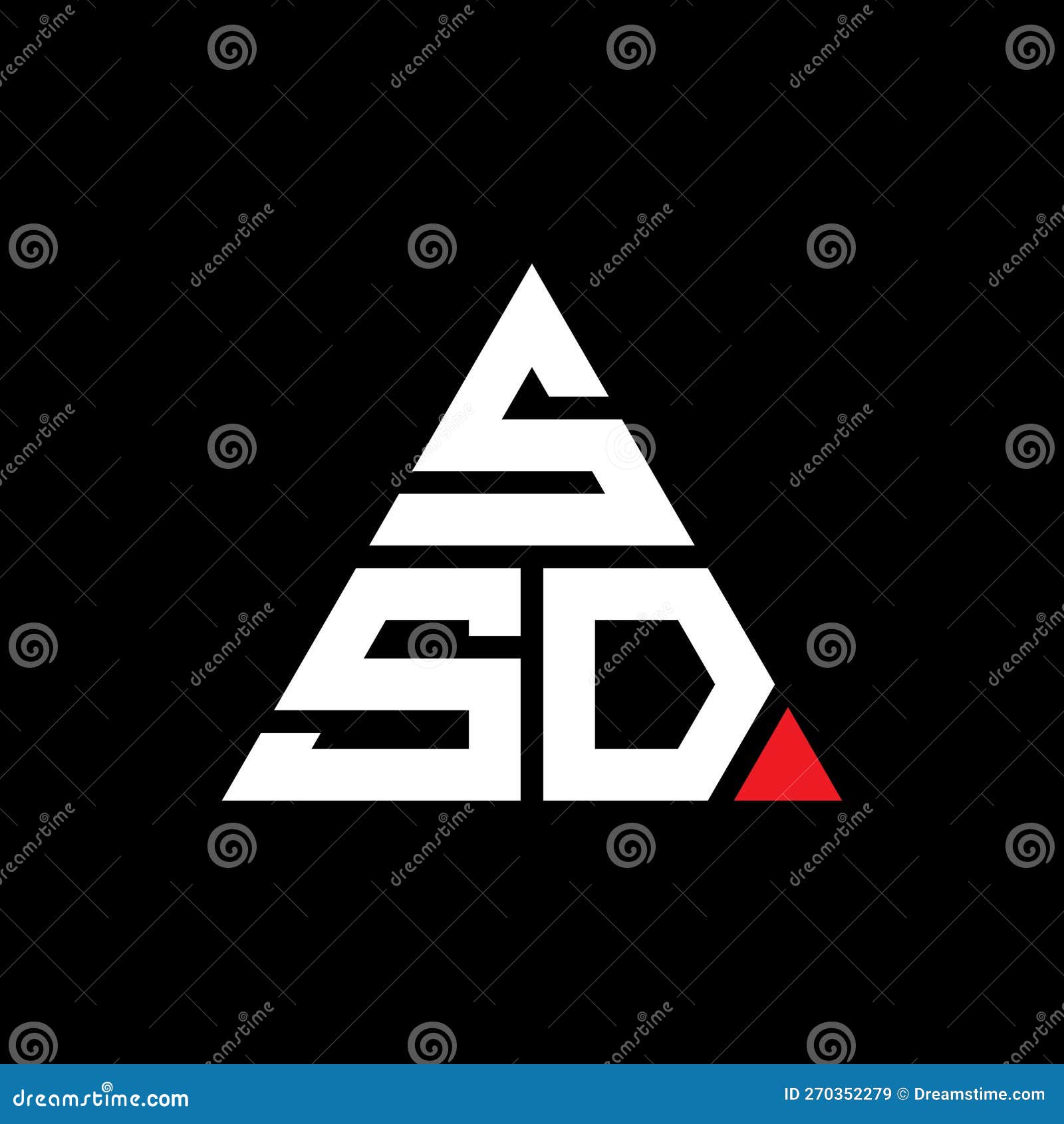 SSD Triangle Letter Logo Design with Triangle Shape. SSD Triangle Logo ...