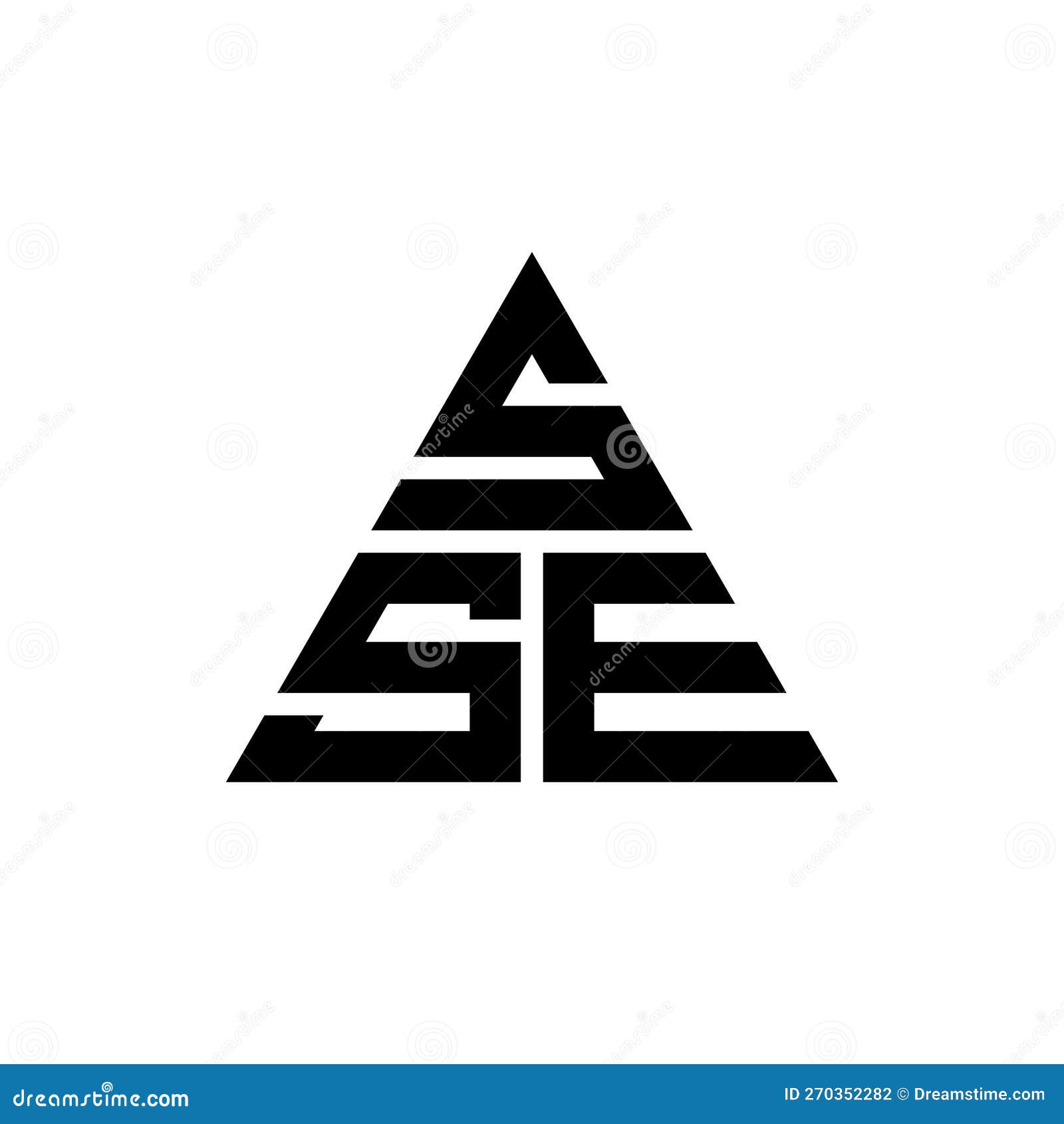 SSE Triangle Letter Logo Design with Triangle Shape. SSE Triangle Logo ...