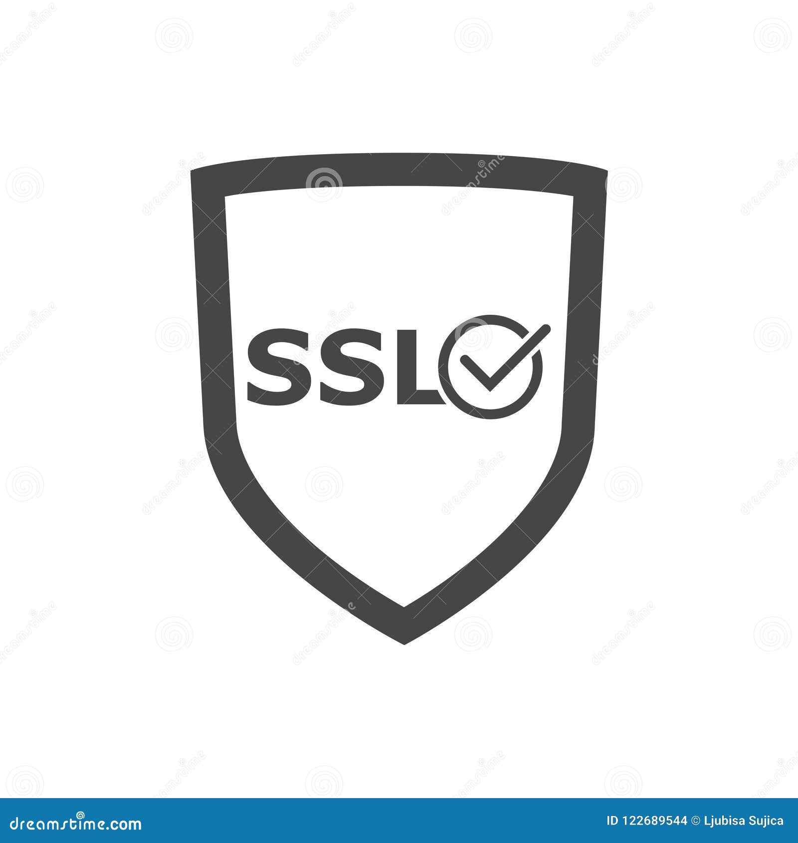 SSL Certified Icon Illustration Stock Illustration - Illustration of ...