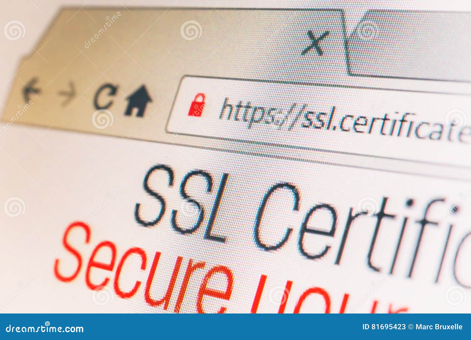 SSL Connection stock image. Image of browser, internet - 81695423