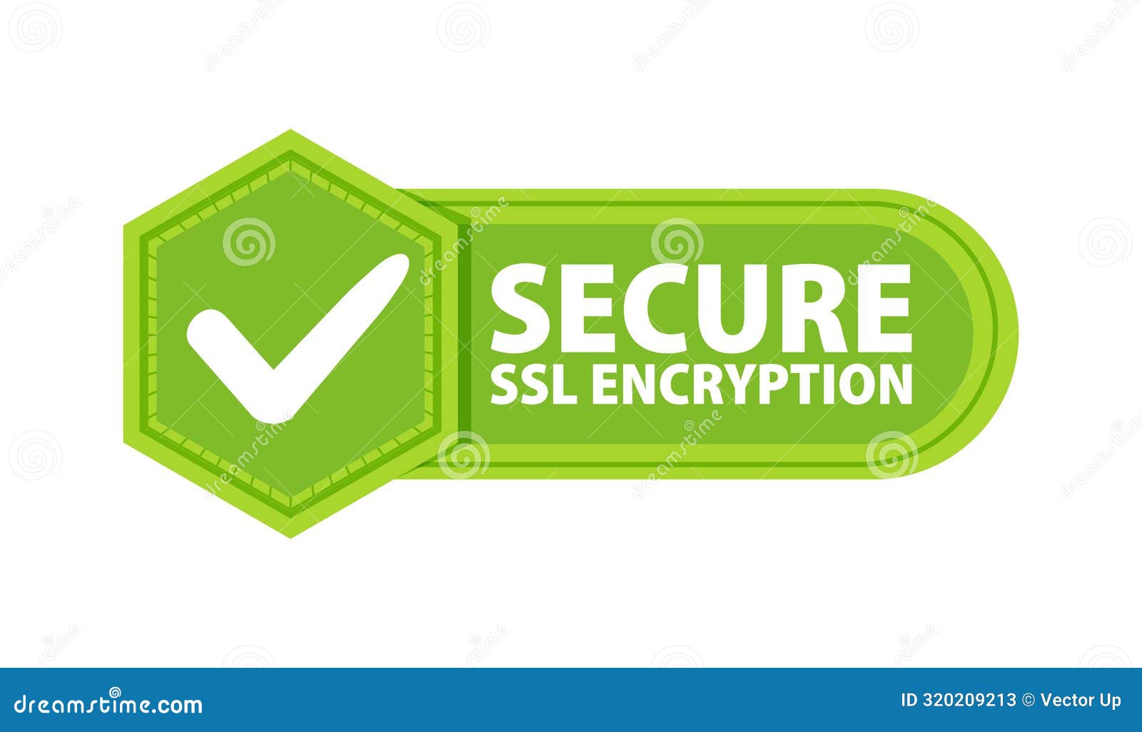 SSL Secure Https Connection Badge with a Check Mark. Label or Sticker ...
