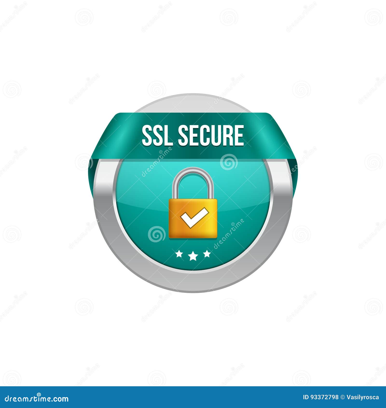 Ssl Secure Protection Symbol Ssl Security Transaction Button With
