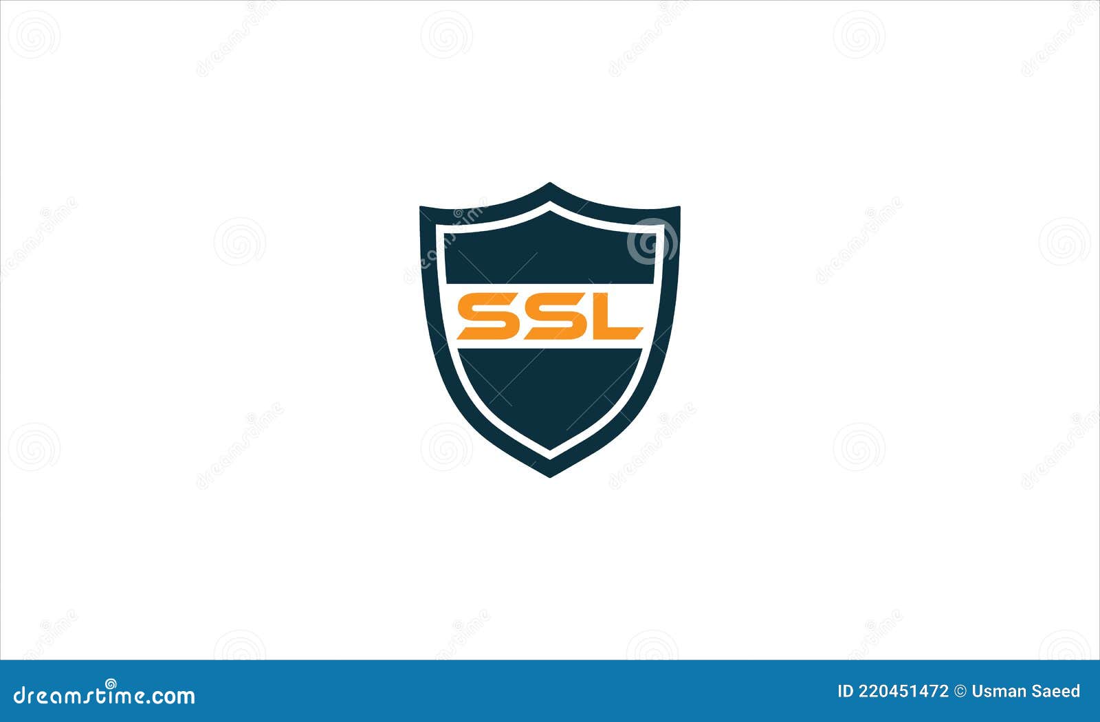 Ssl Secure Socket Layer In Shield Icon Logo Design Illustration In