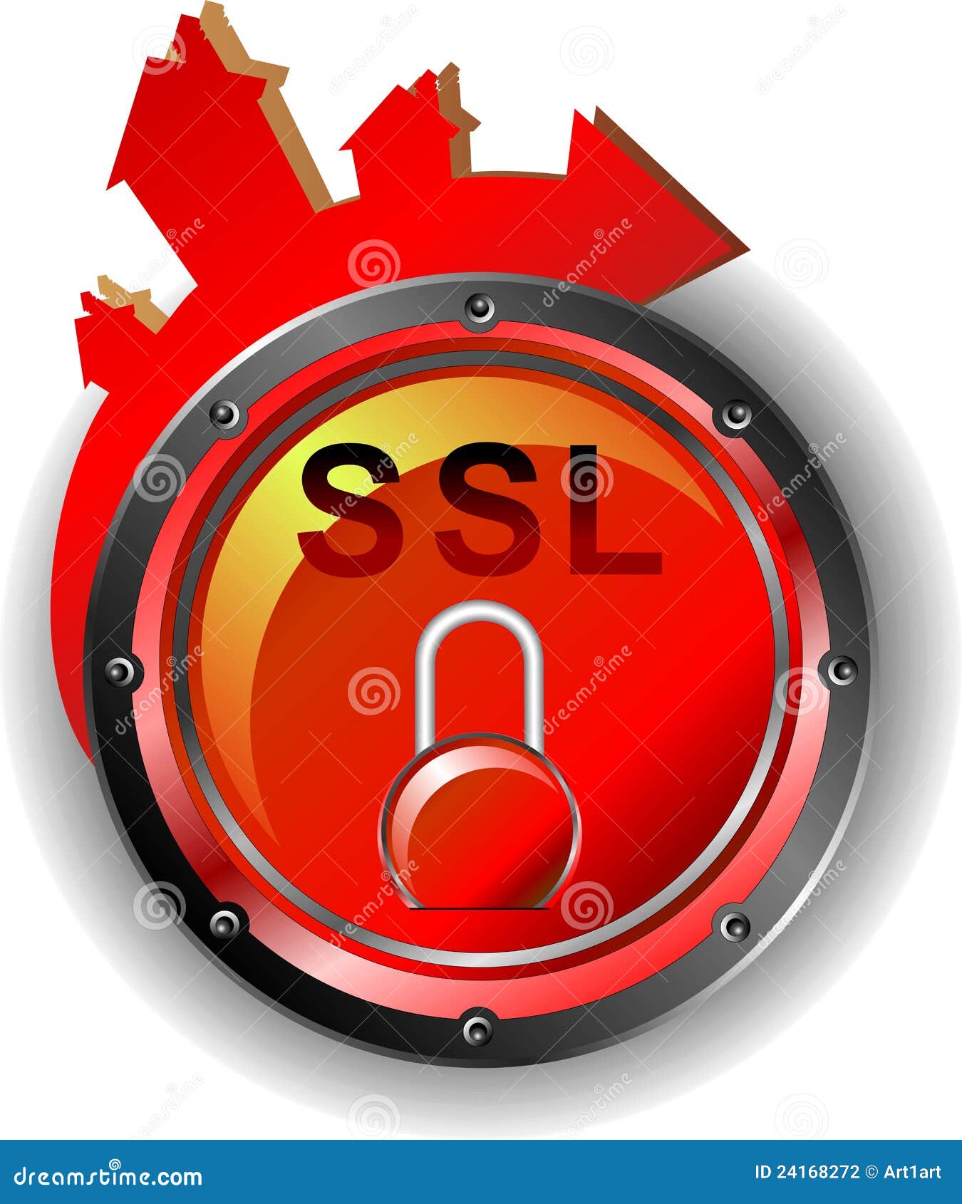 Ssl Security Stock Illustration Illustration Of Banners 24168272