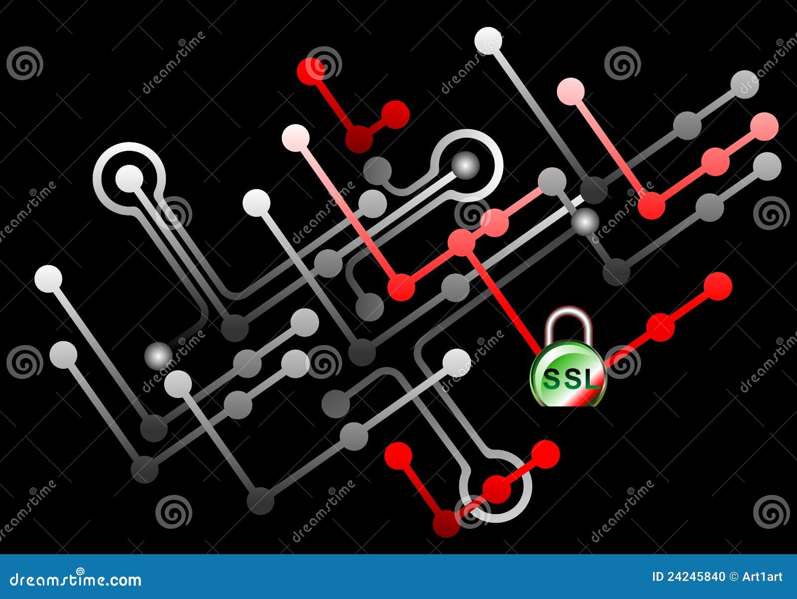 SSL - Security stock illustration. Illustration of holding - 24245840