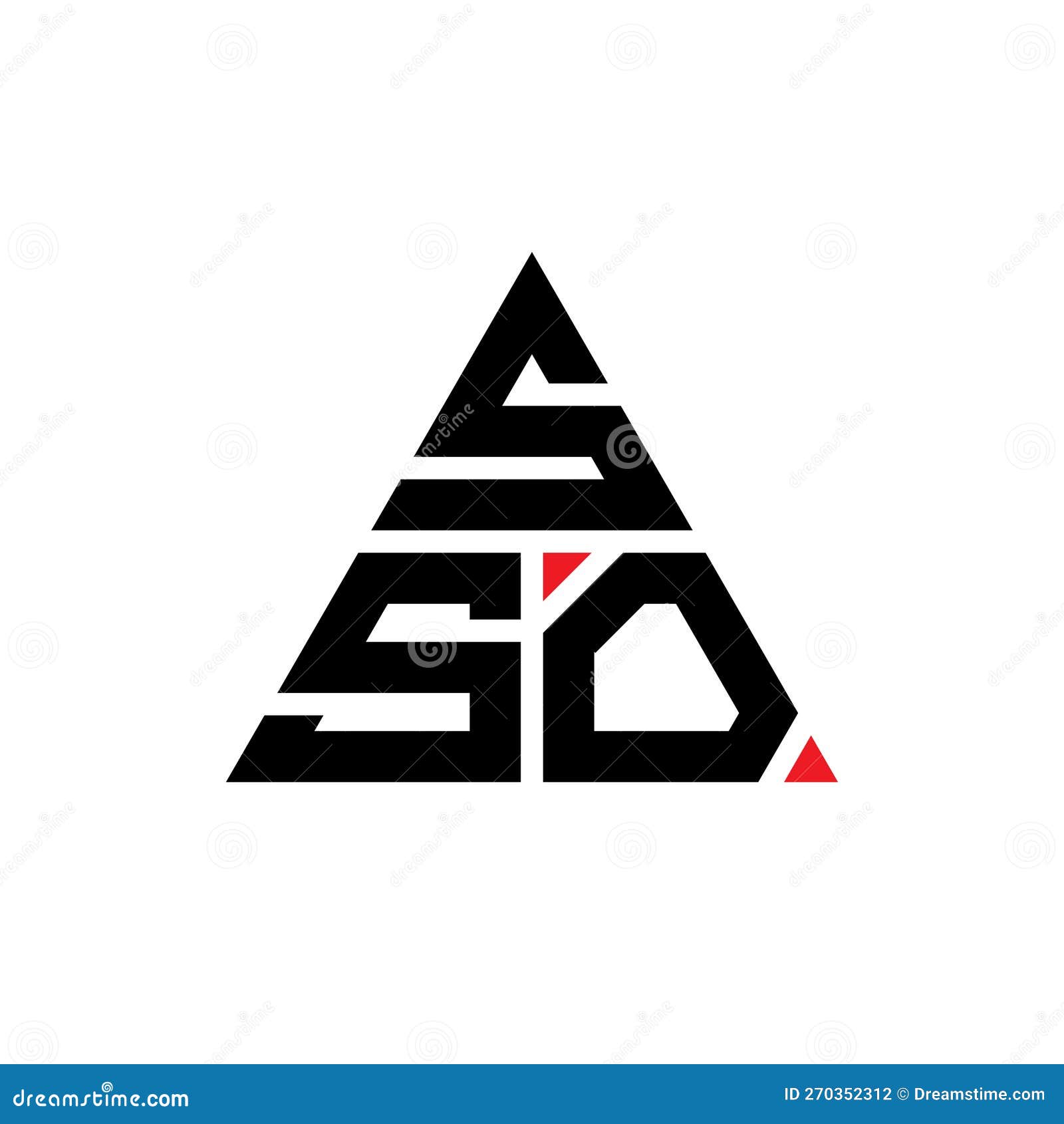 SSO Triangle Letter Logo Design with Triangle Shape. SSO Triangle Logo ...