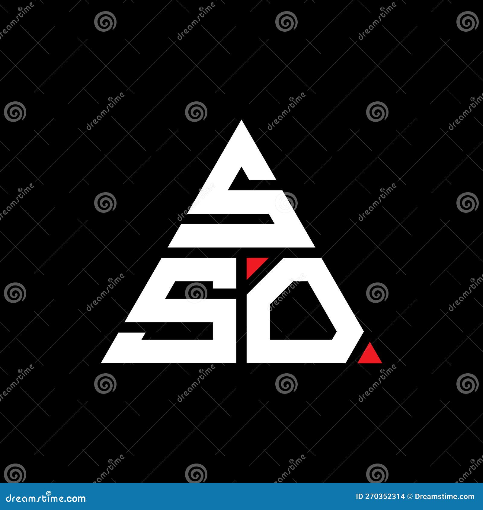SSO Triangle Letter Logo Design with Triangle Shape. SSO Triangle Logo ...