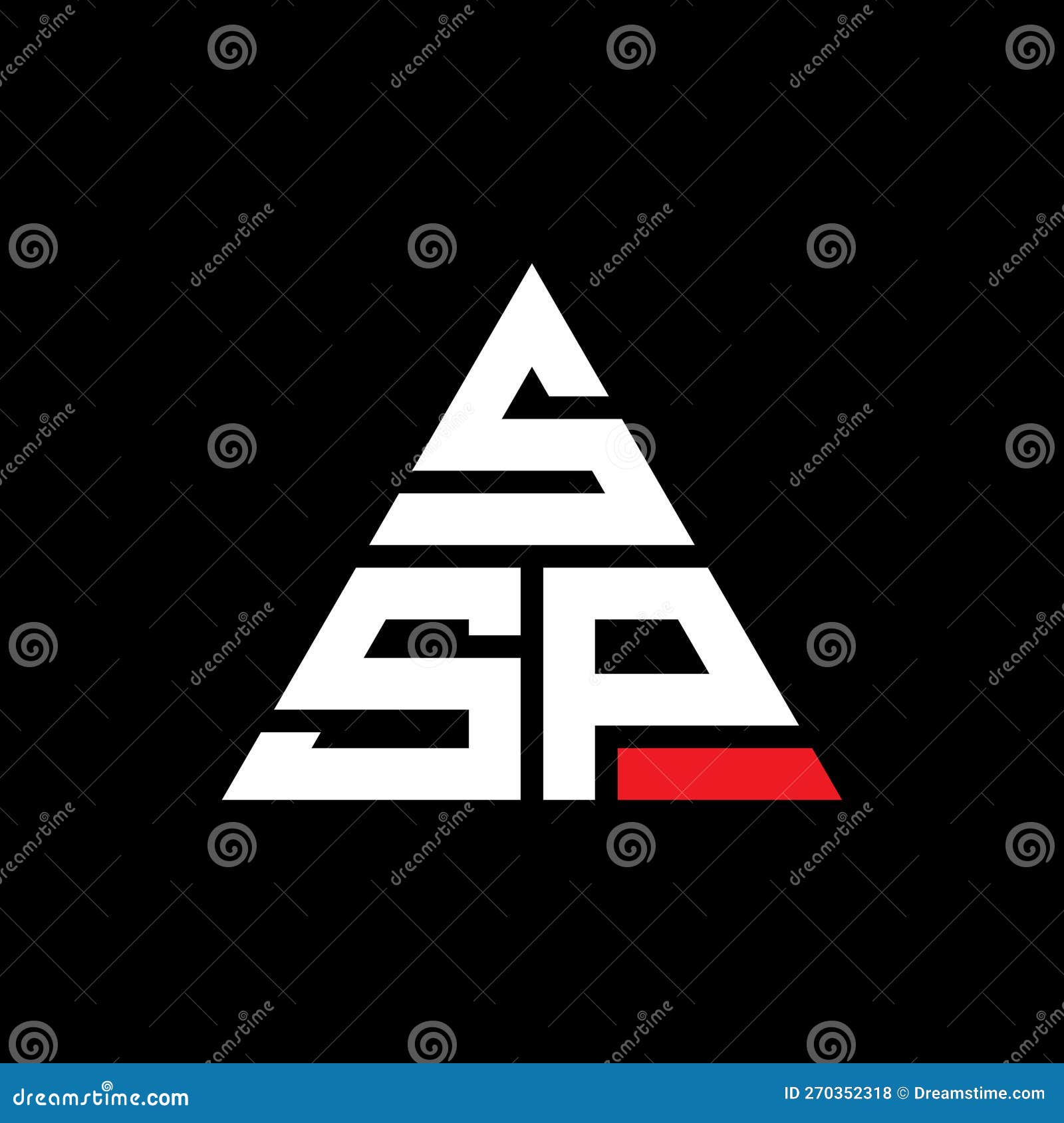 SSP Triangle Letter Logo Design with Triangle Shape. SSP Triangle Logo ...