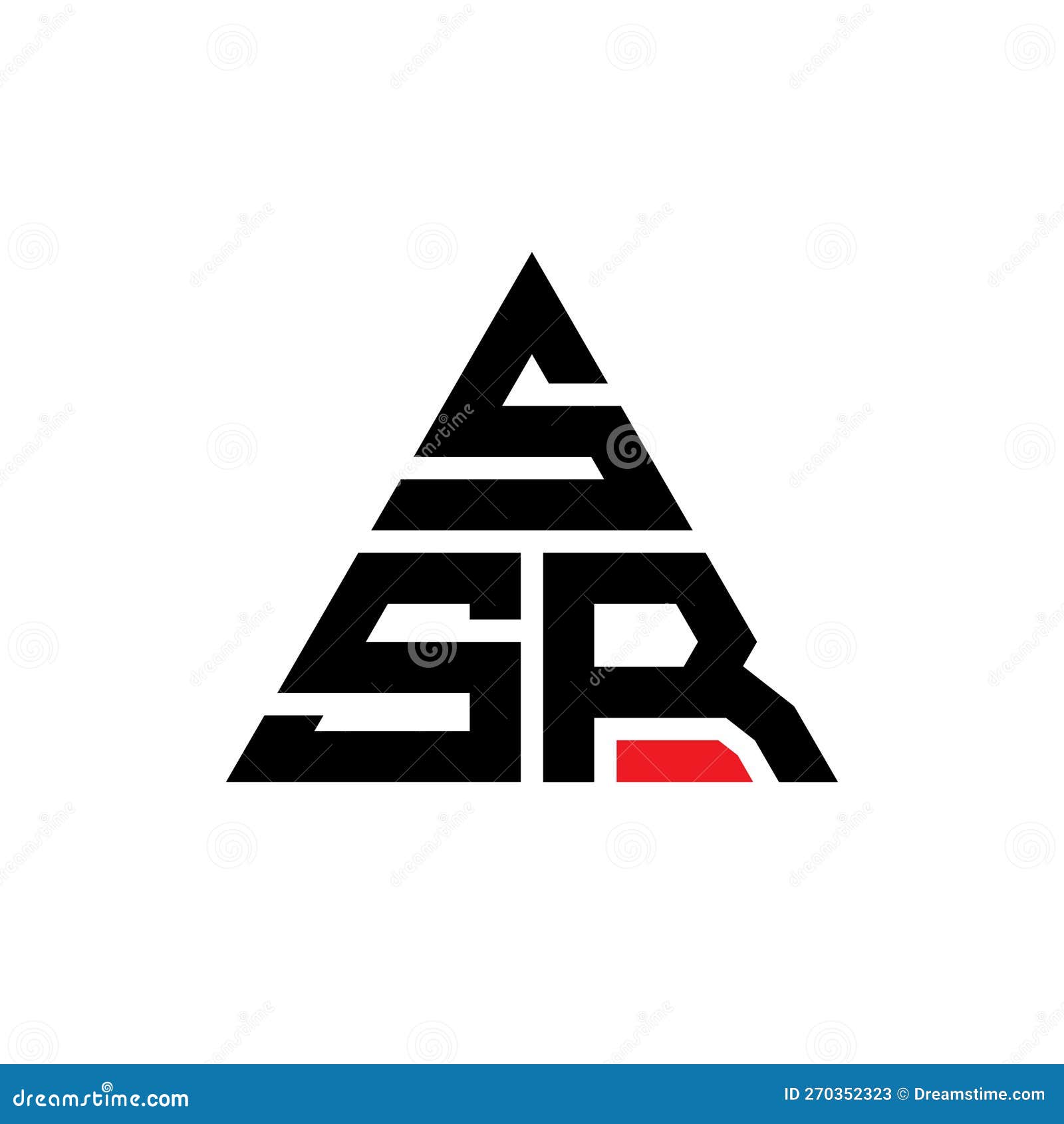 SSR Triangle Letter Logo Design with Triangle Shape. SSR Triangle Logo ...