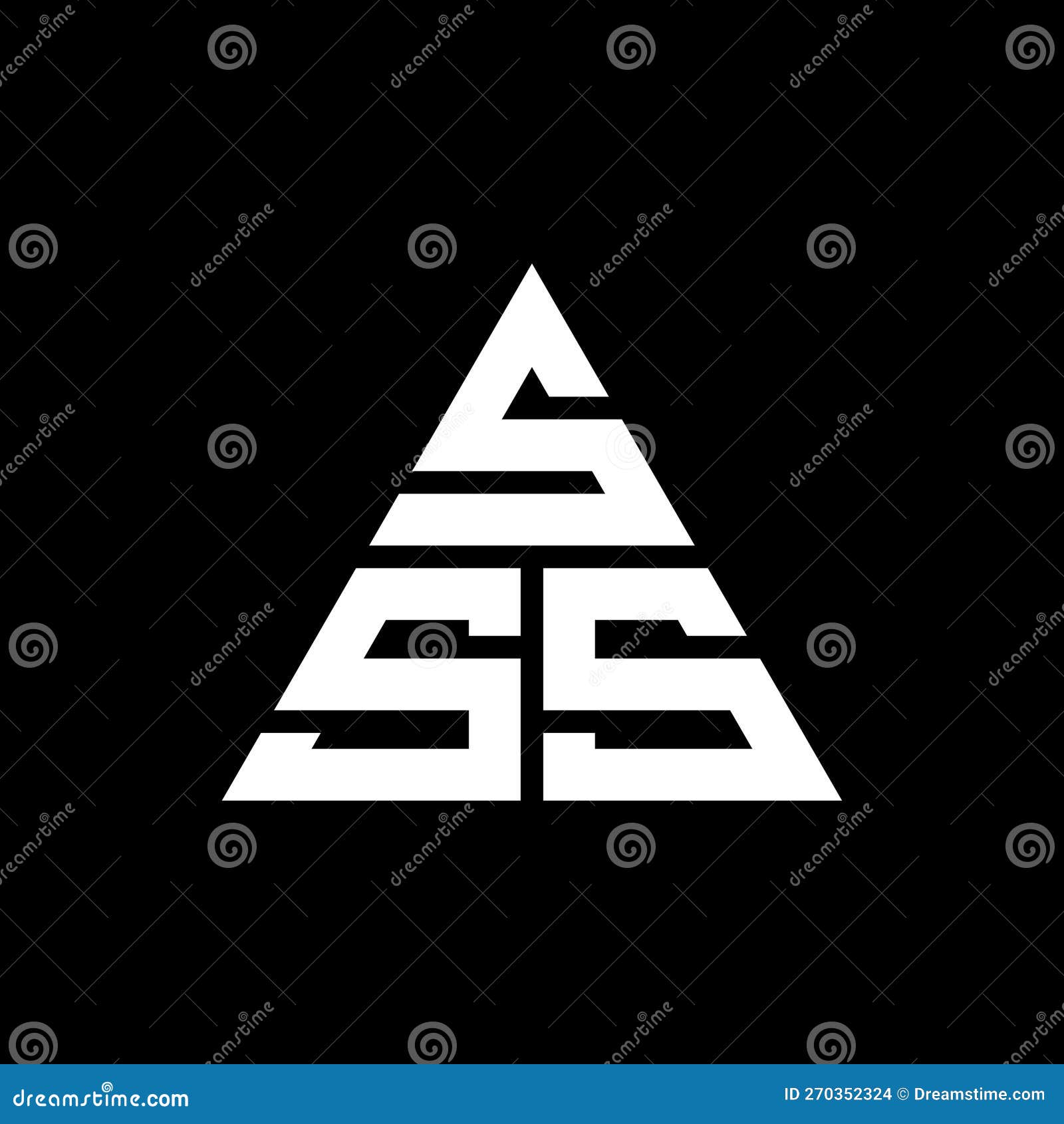SSS Triangle Letter Logo Design with Triangle Shape. SSS Triangle Logo ...