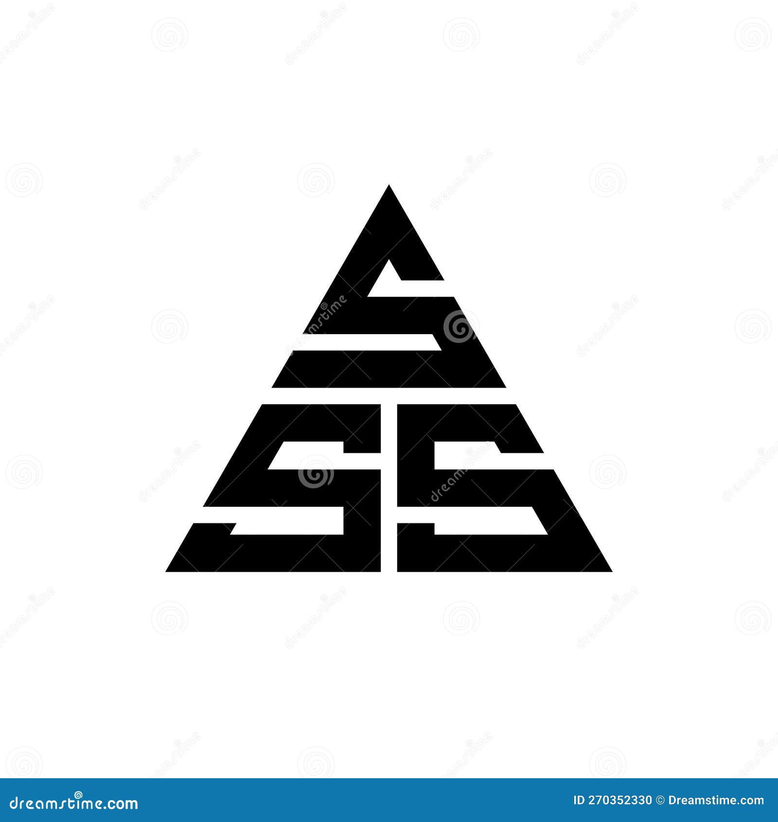 SSS Triangle Letter Logo Design with Triangle Shape. SSS Triangle Logo ...