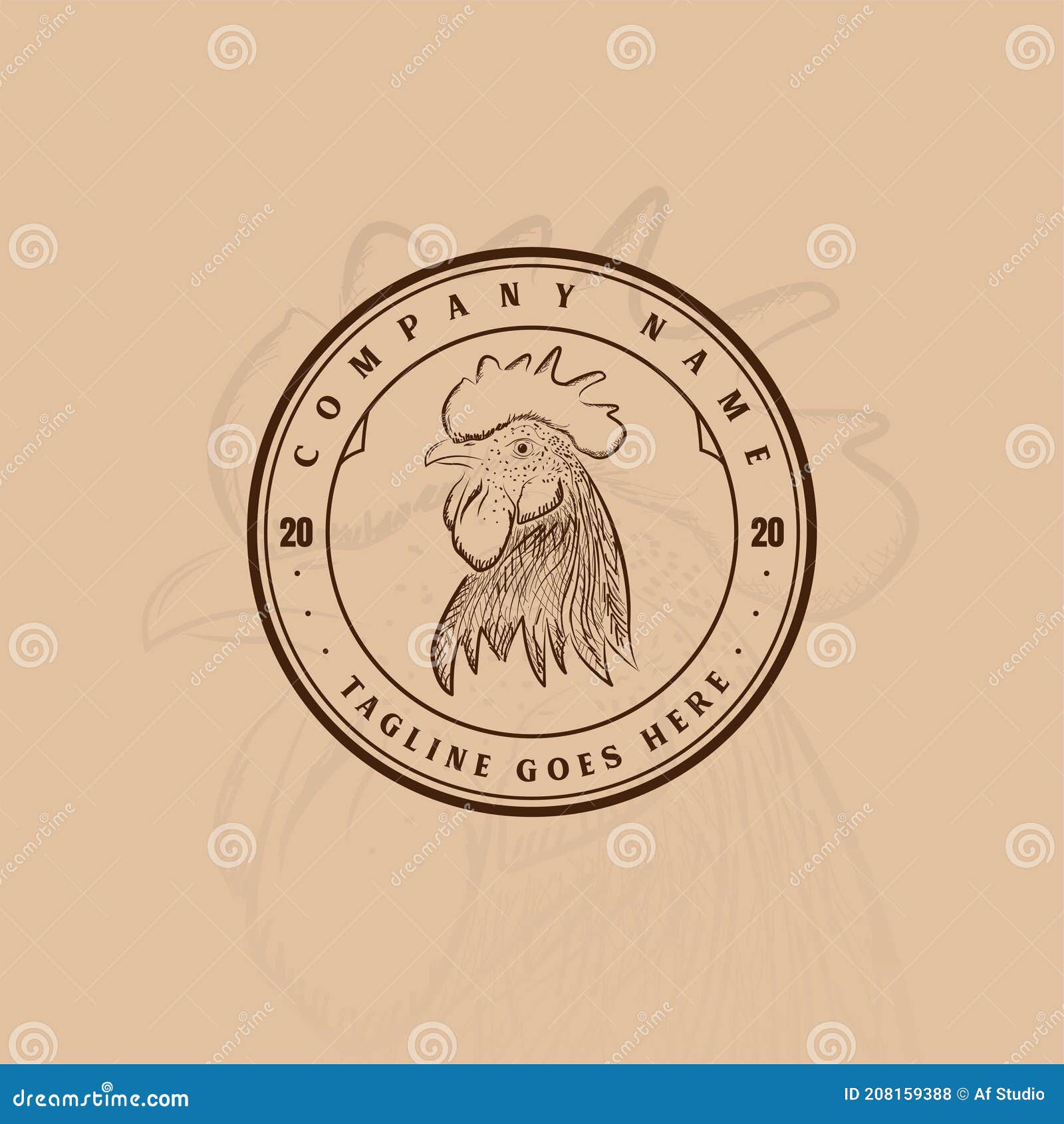 Retro Rooster A Colorful Homage To Vintage Art.AI Generated Stock Image ...