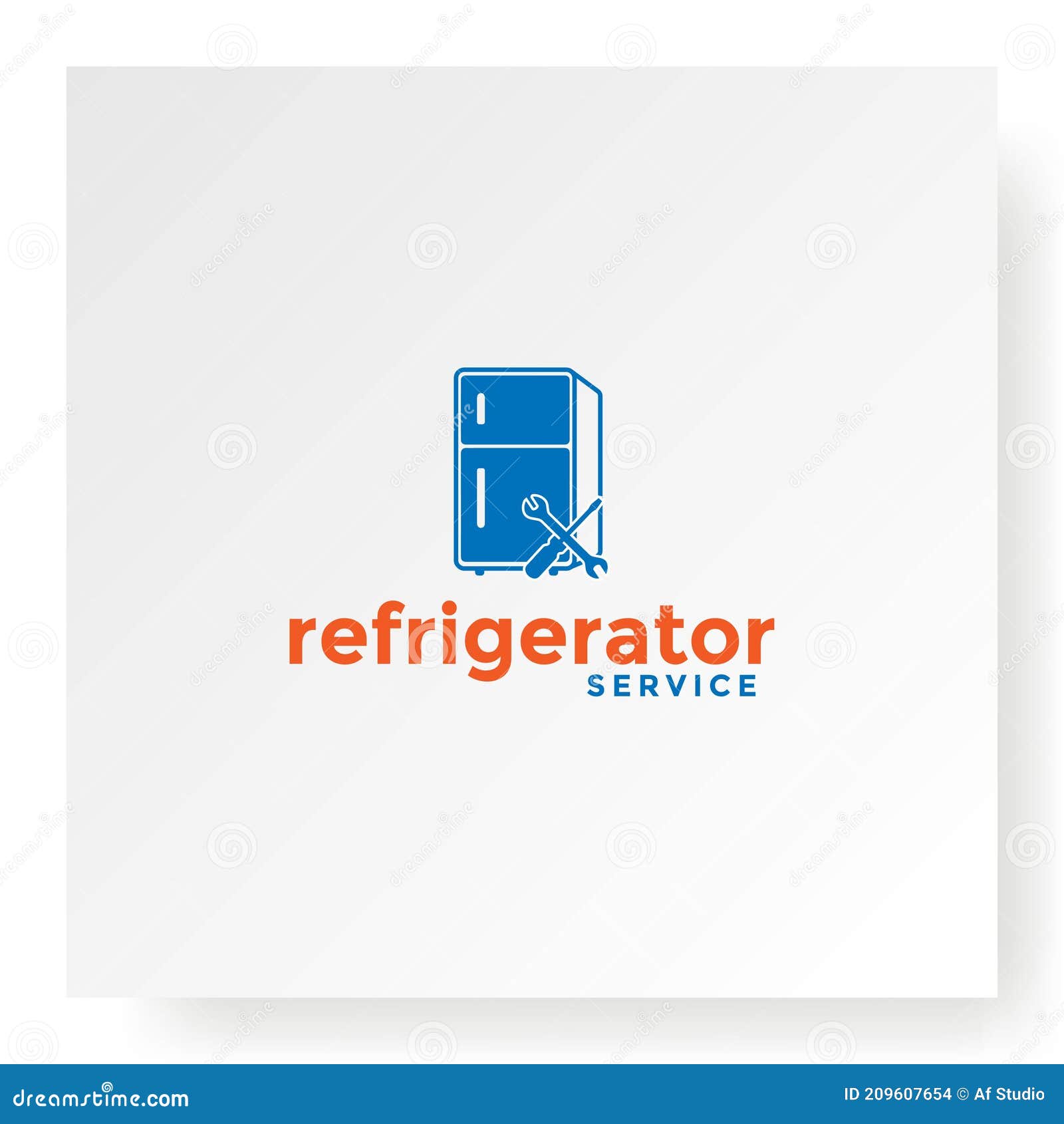 Modern Fridges Refrigerator Service Warranty Logo Design Vector Stock ...
